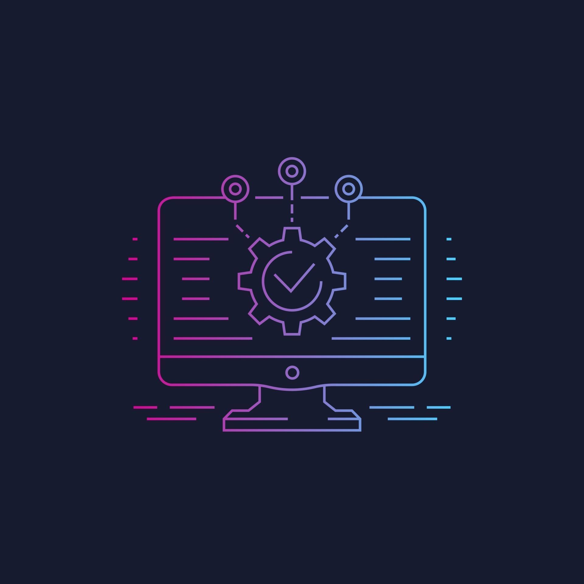 Software Development Integration And Automation Vector Linear Icon 2837740 Vector Art At Vecteezy