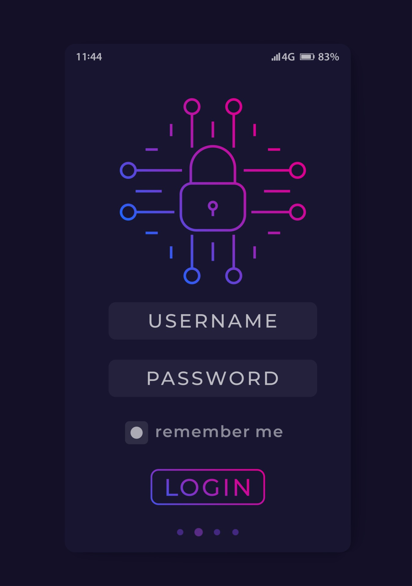 User Login, authentication, mobile interface vector template 2837973 ...