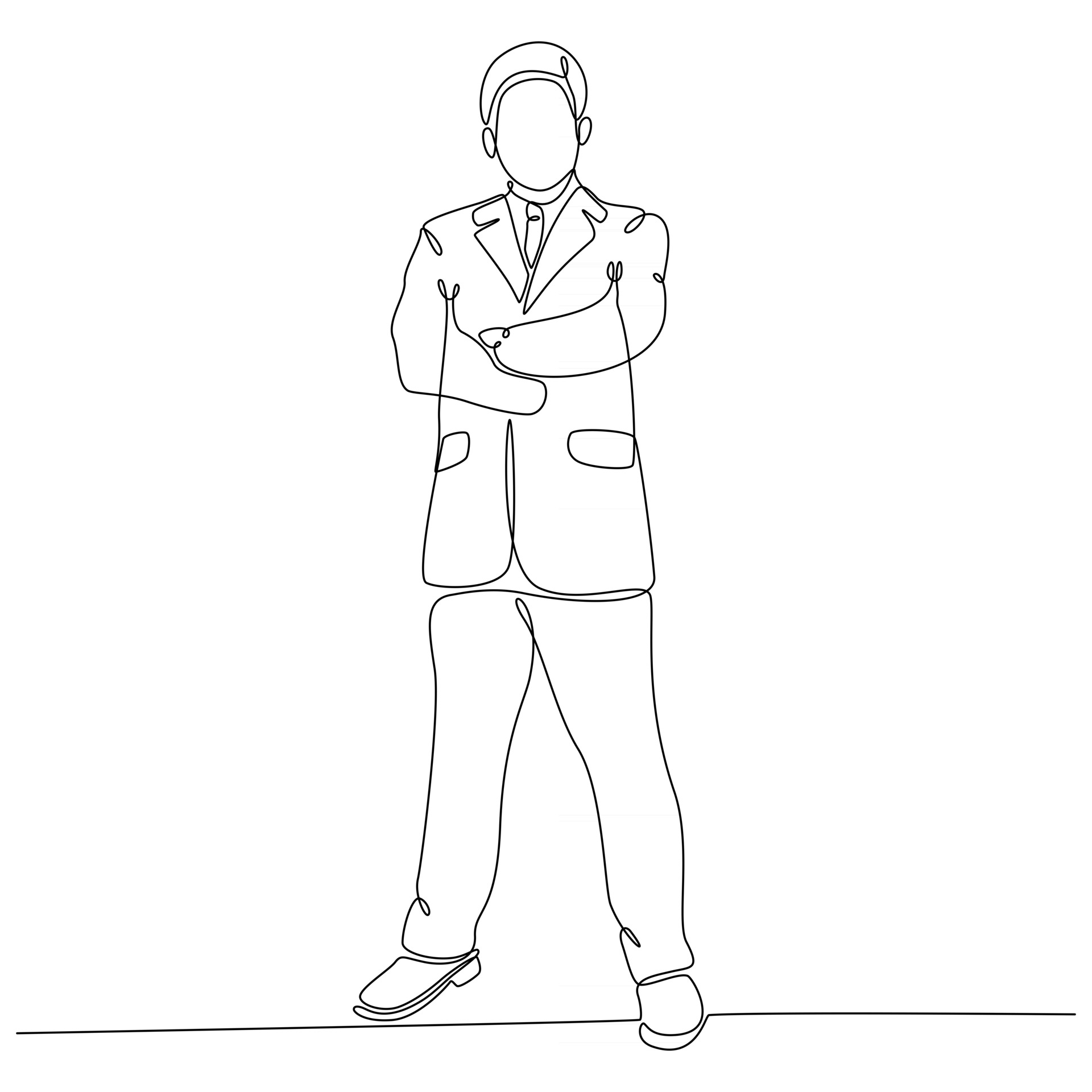 Continuous Line Drawing Of Boss Explaining Vector Illustration 2838783 Vector Art At Vecteezy
