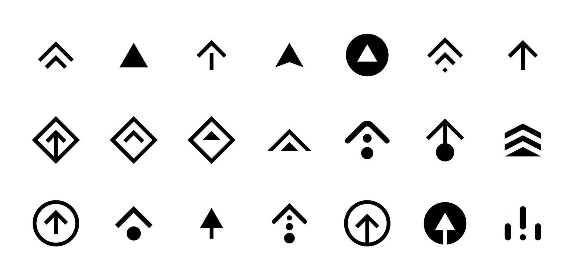 Swipe up story button icon set. Application and social network scroll arrow pictogram for ...