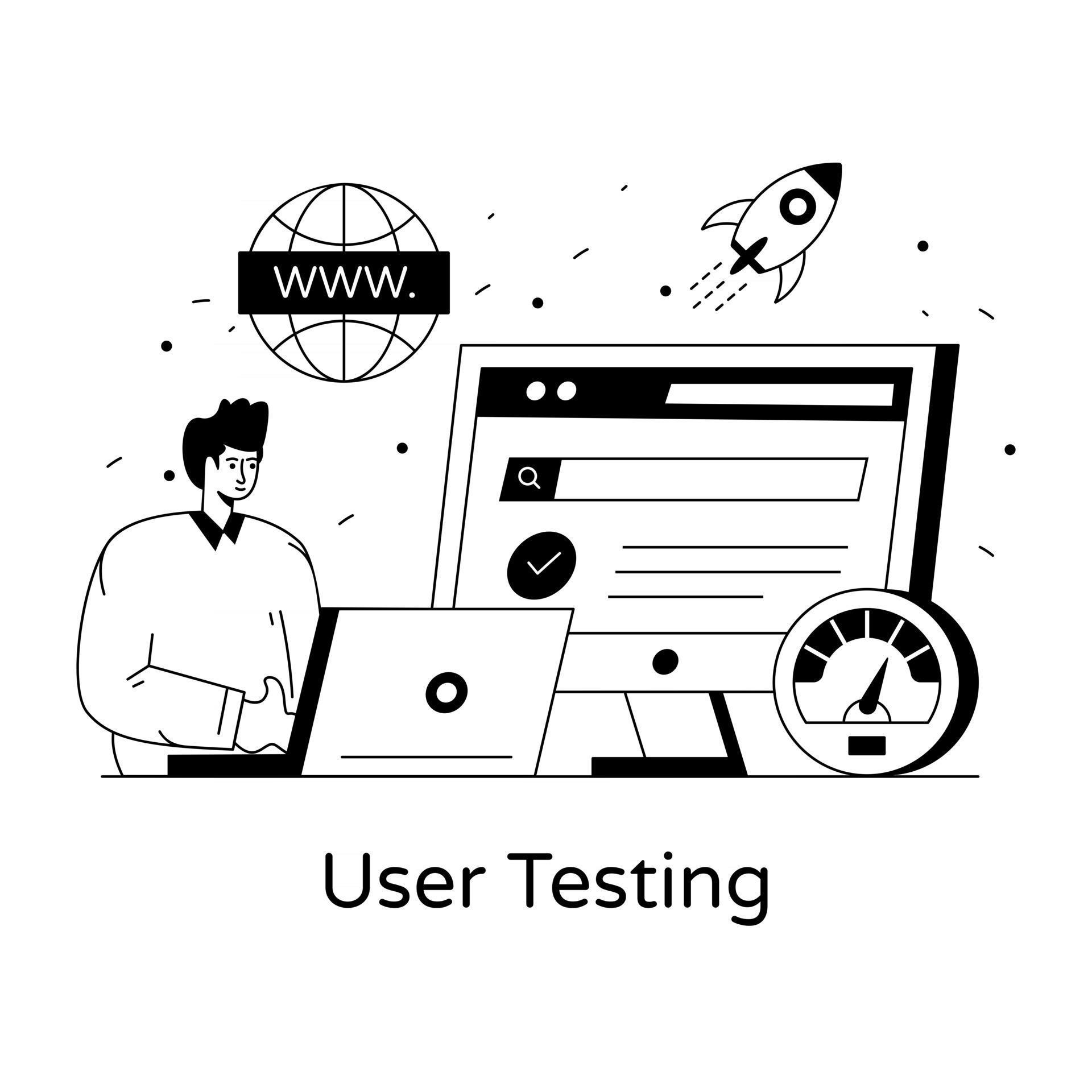 User Testing Graphics 2840690 Vector Art at Vecteezy