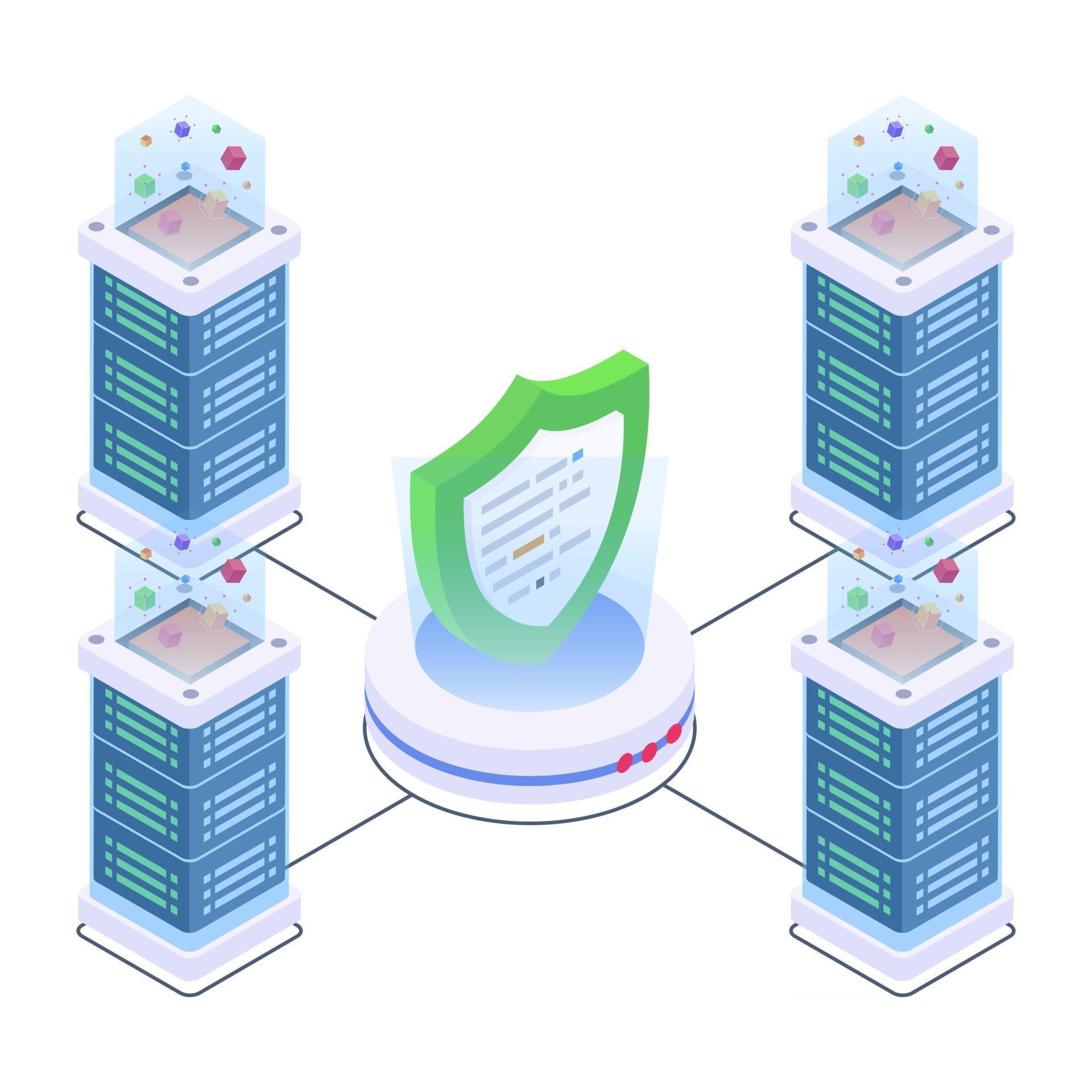 Data Servers Security 2840758 Vector Art at Vecteezy