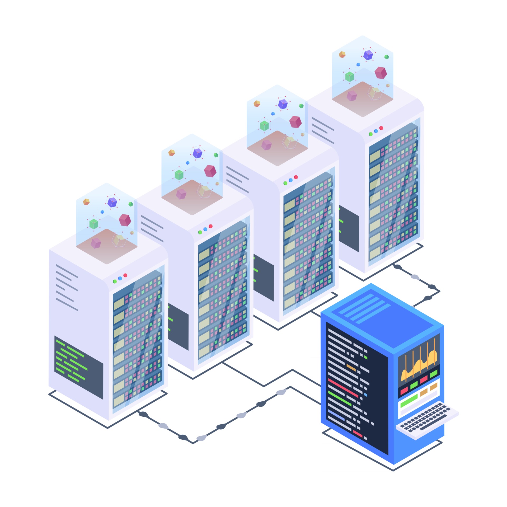 Data Centers And Server 2840775 Vector Art At Vecteezy