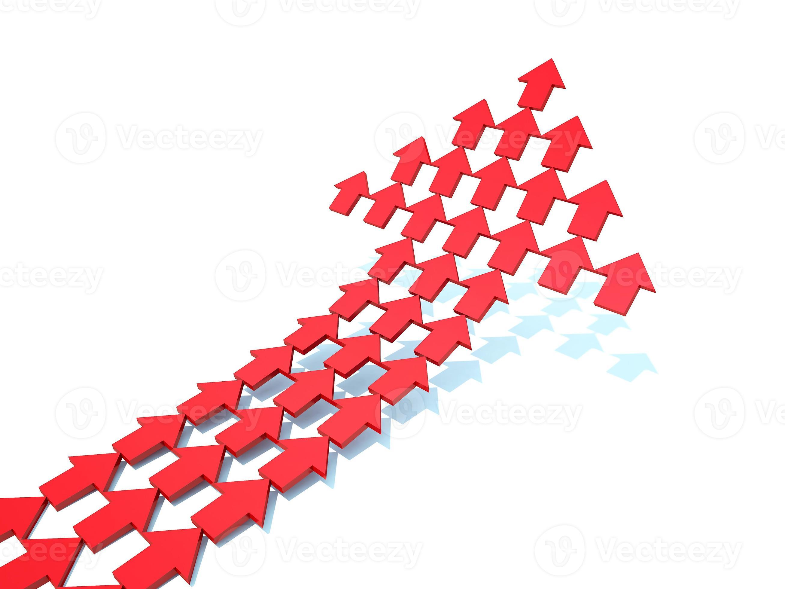 3d rendering red and white arrow background 2841550 Stock Photo at Vecteezy