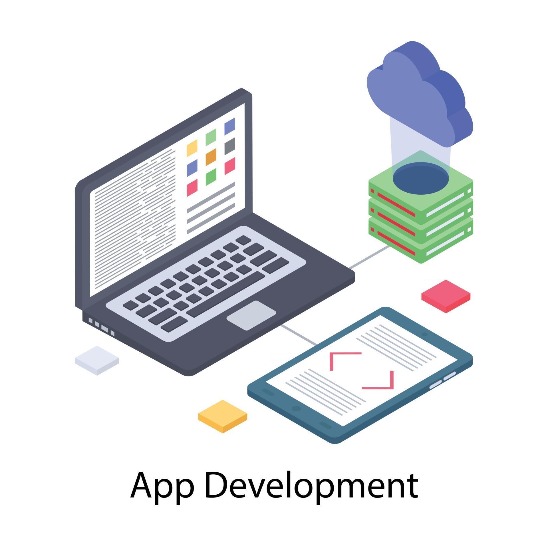 Cloud App Development 2846325 Vector Art at Vecteezy