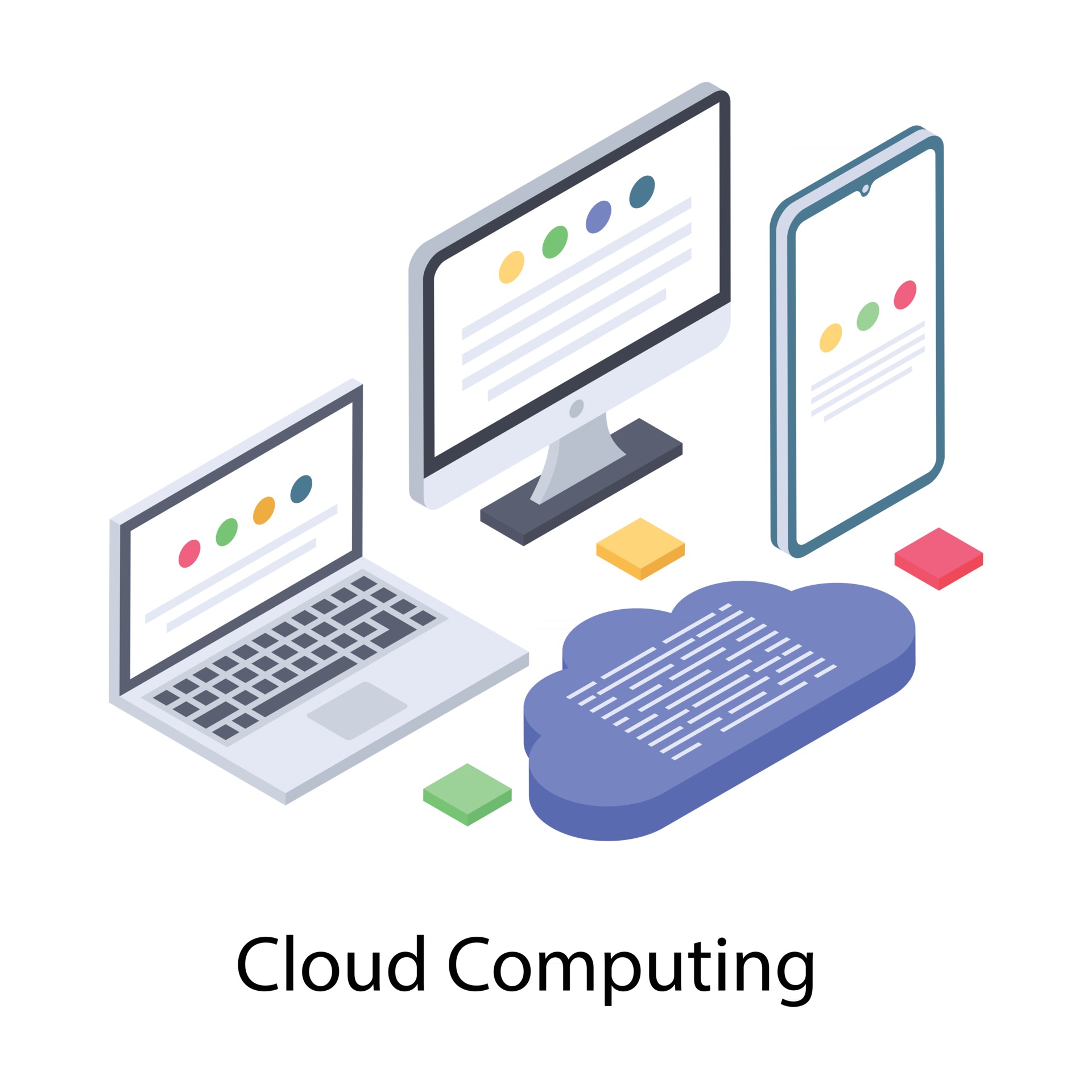 Cloud Computing Devices 2846331 Vector Art at Vecteezy