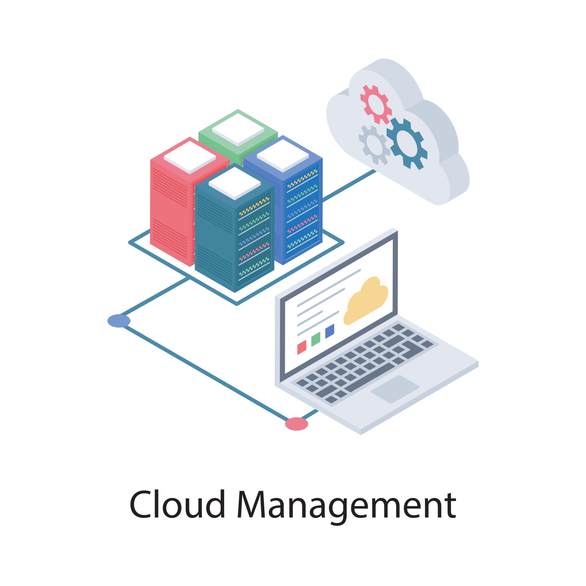 Cloud Database Management 2846555 Vector Art at Vecteezy