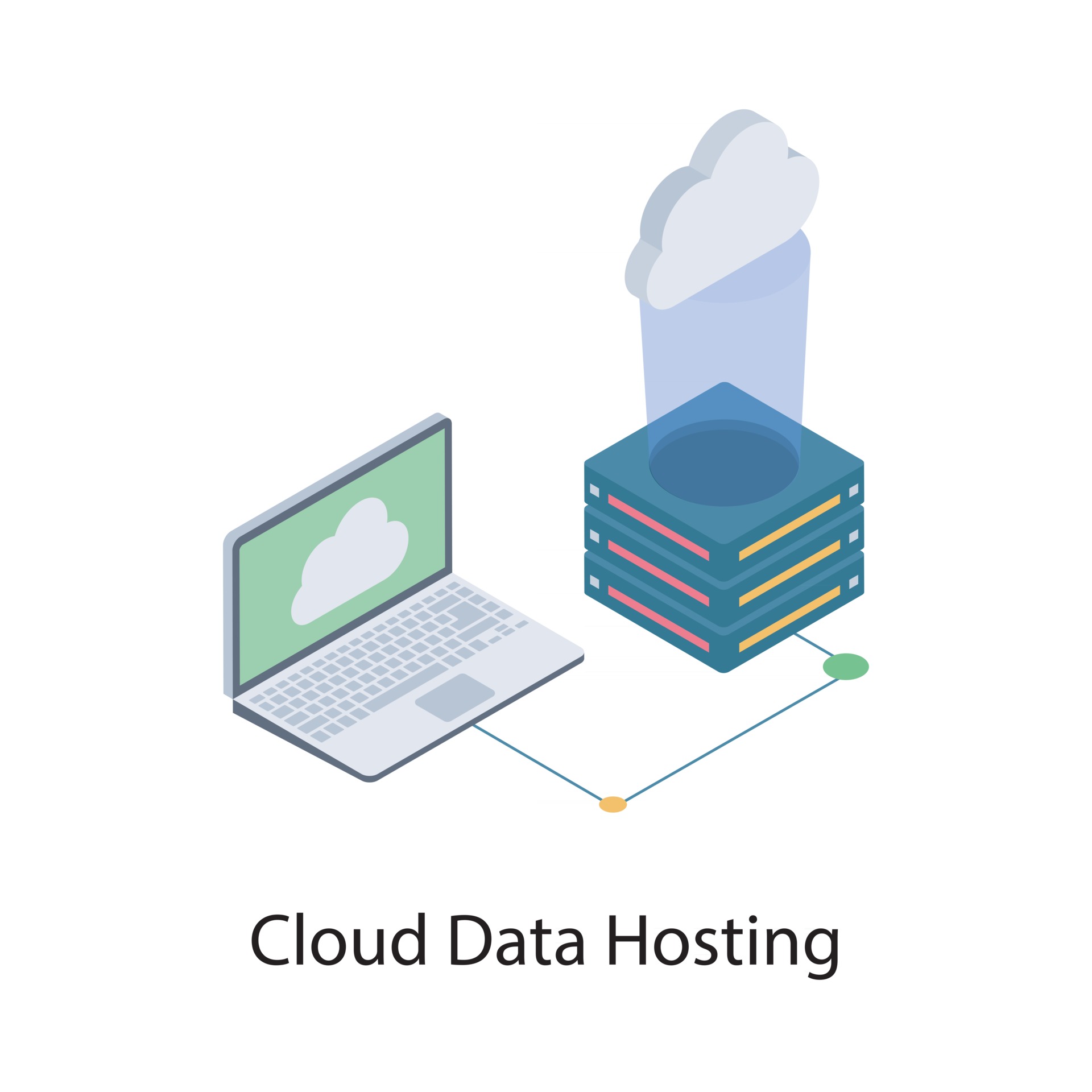 Cloud Data Hosting 2846637 Vector Art at Vecteezy
