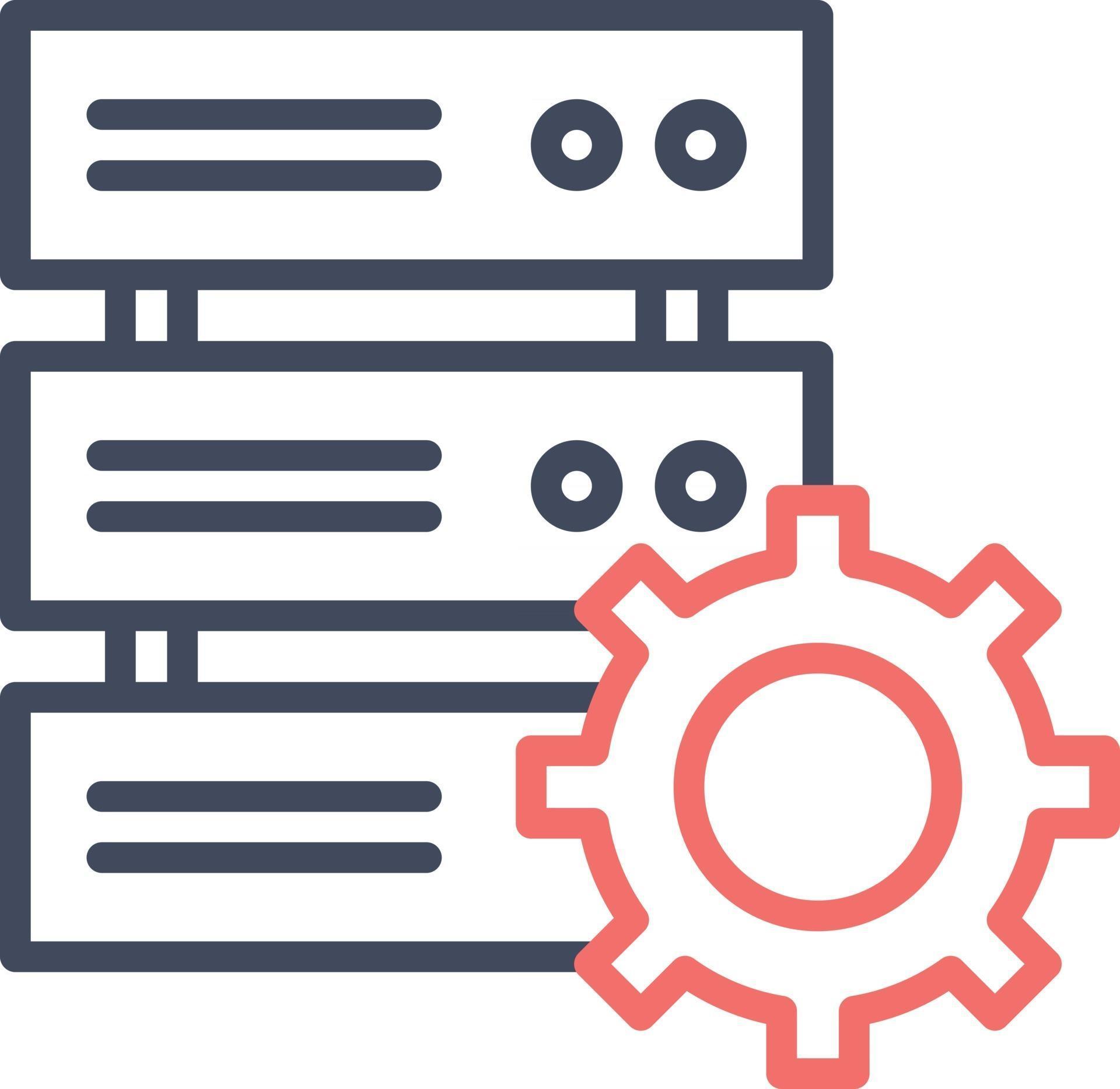 Database Settings Icon 2850577 Vector Art at Vecteezy