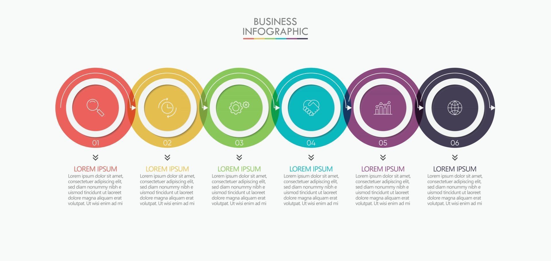 Business data visualization timeline infographic icons designed for ...