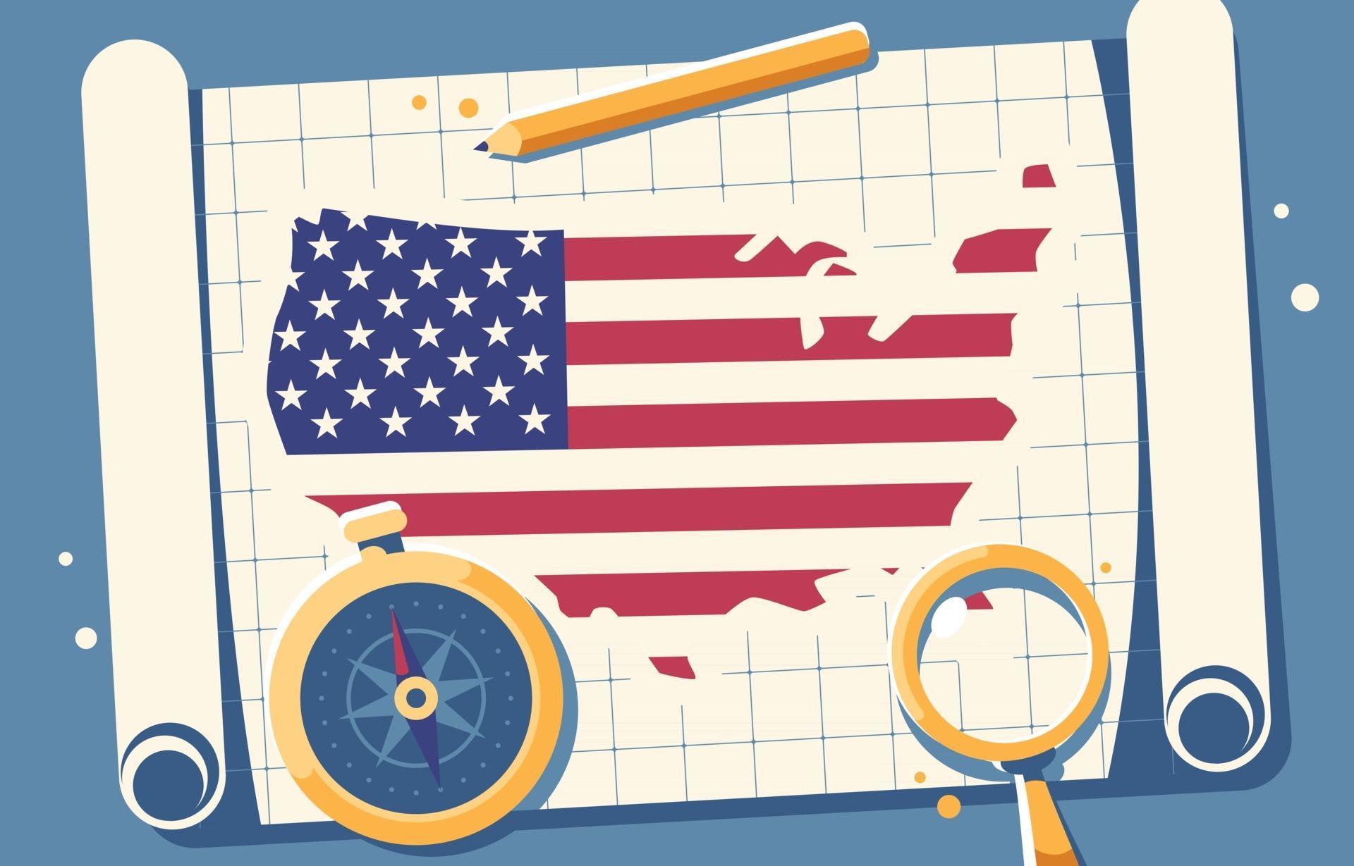 USA Map Background 2859939 Vector Art at Vecteezy