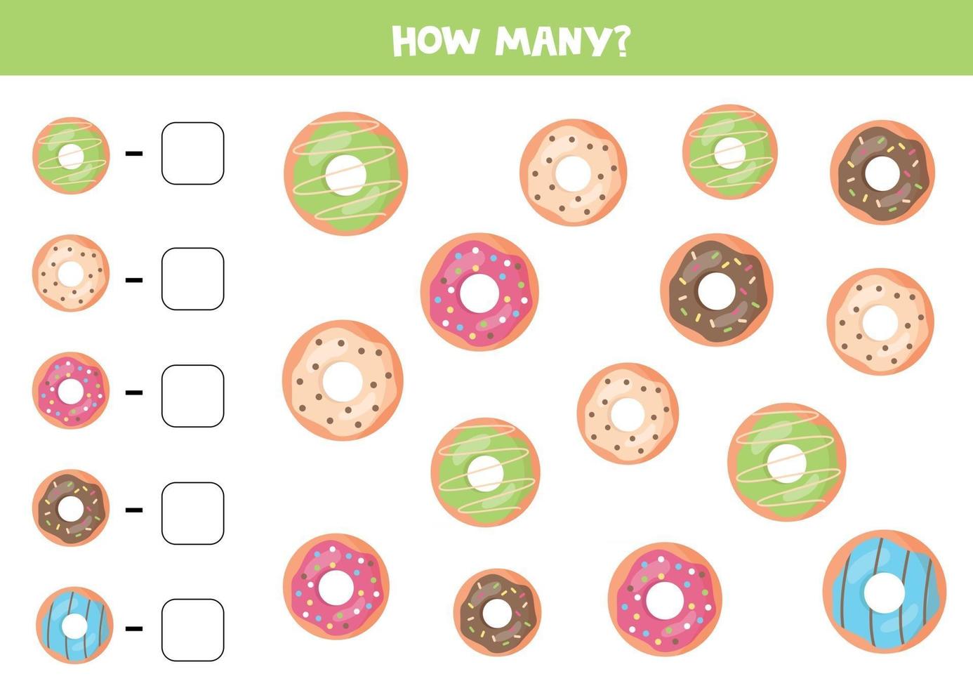 How many donuts are there. Count the number of doughnuts. 2861459 ...