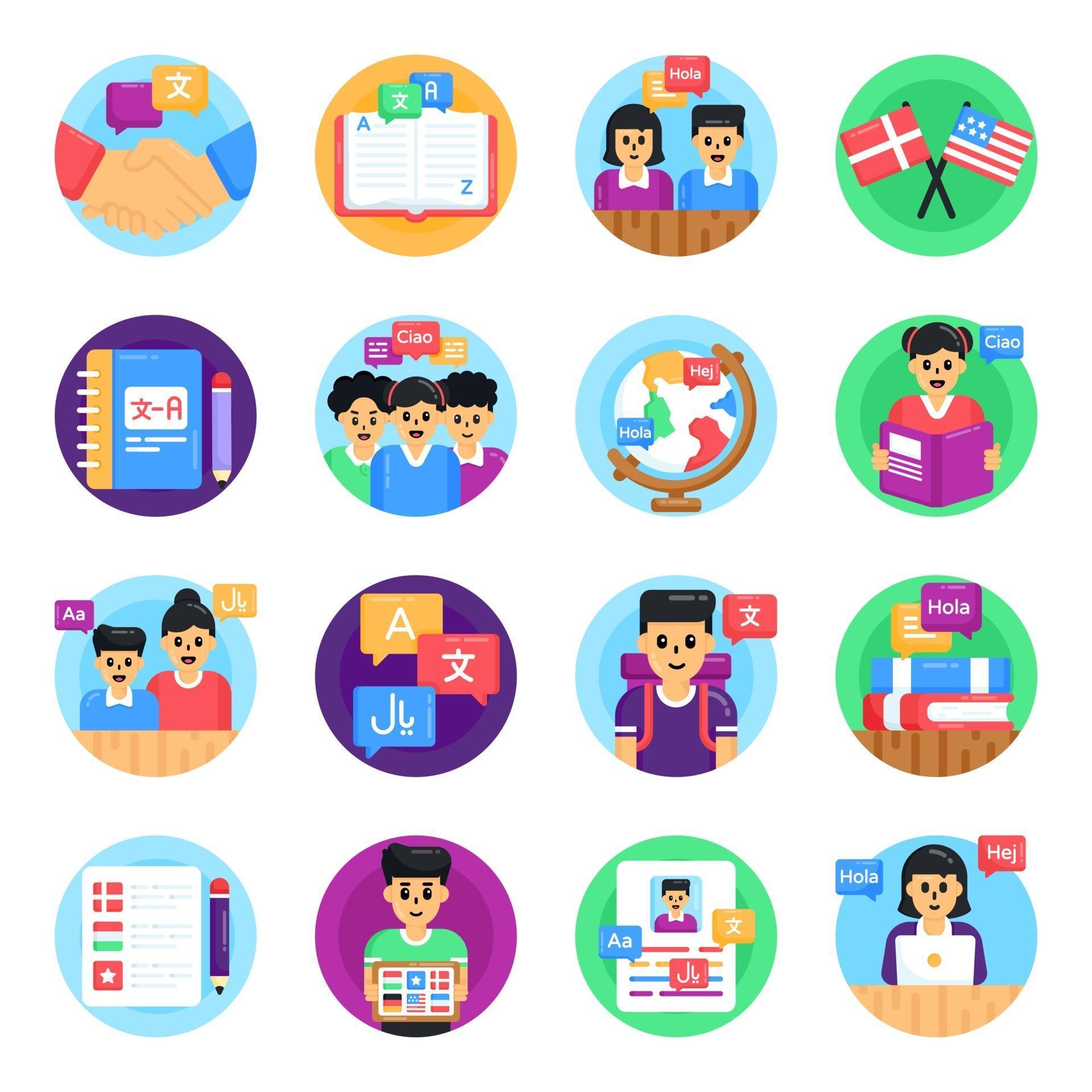 Language and Translation 2861747 Vector Art at Vecteezy