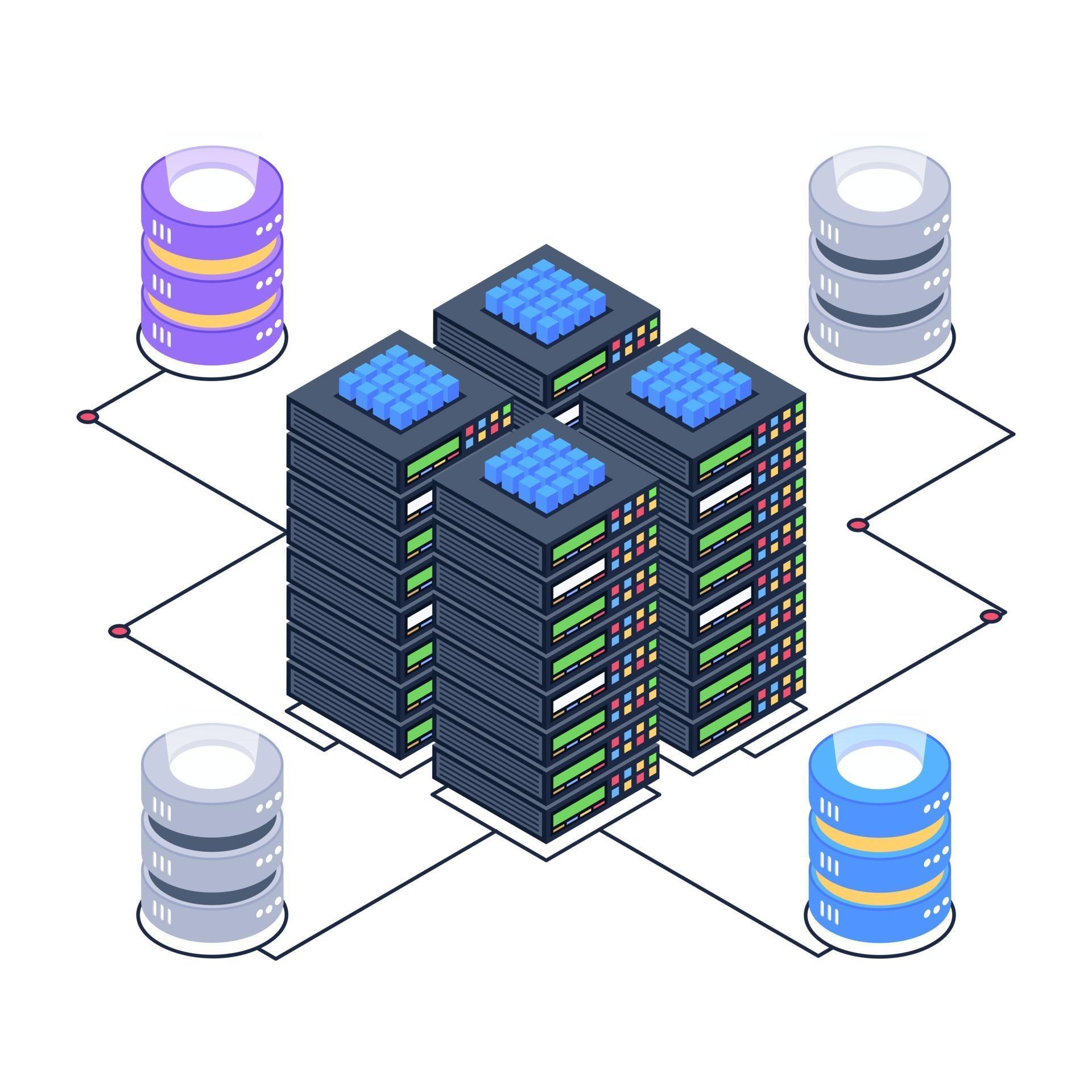 Server Hosting Network 2862071 Vector Art at Vecteezy