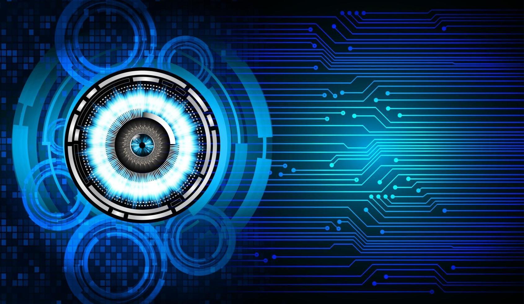 eye cyber circuit future technology concept background 2862346 Vector ...