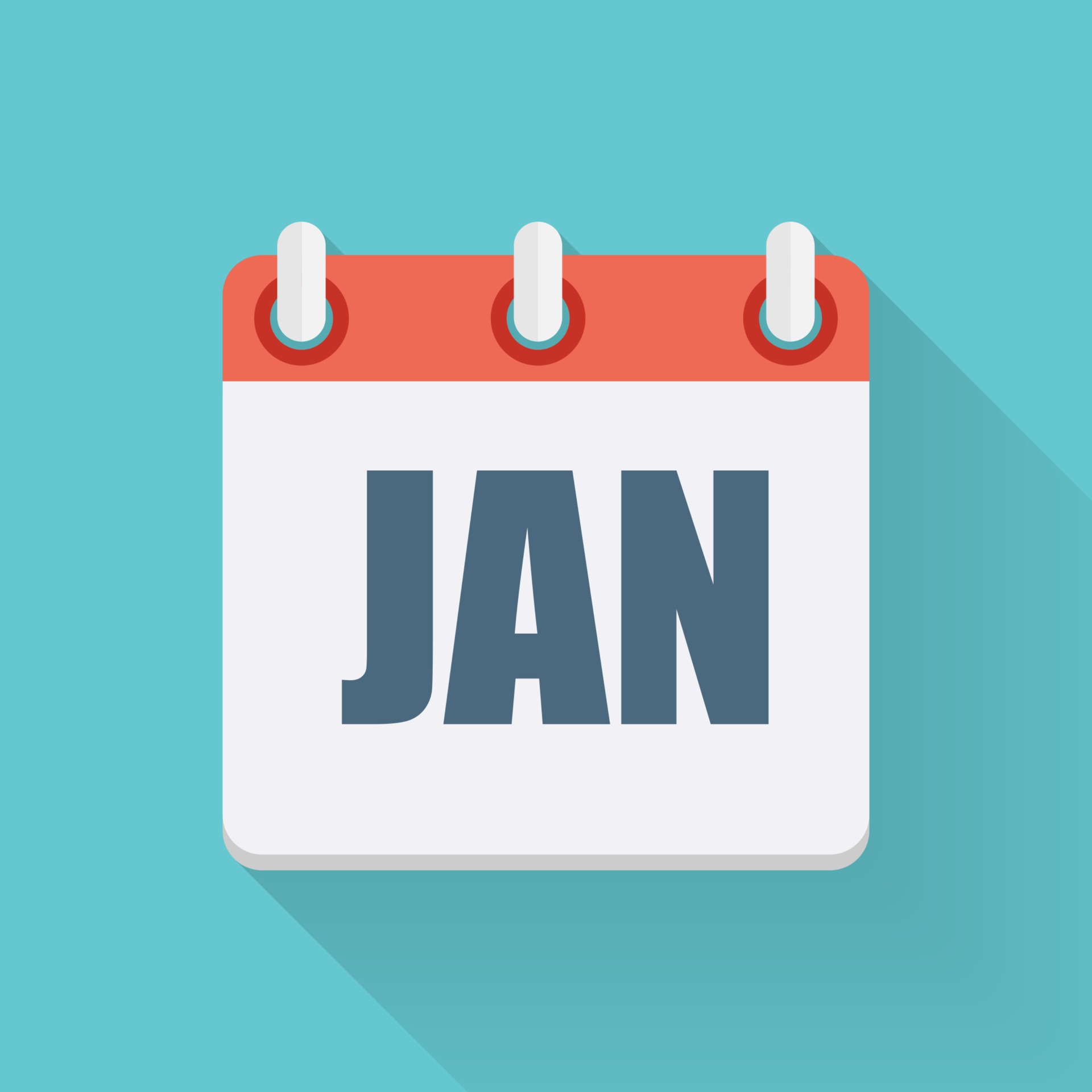 January Dates Flat Icon with Long Shadow. Vector Illustration 2862563 ... January Dates Flat Icon with Long Shadow. Vector Illustration 2862563 ...