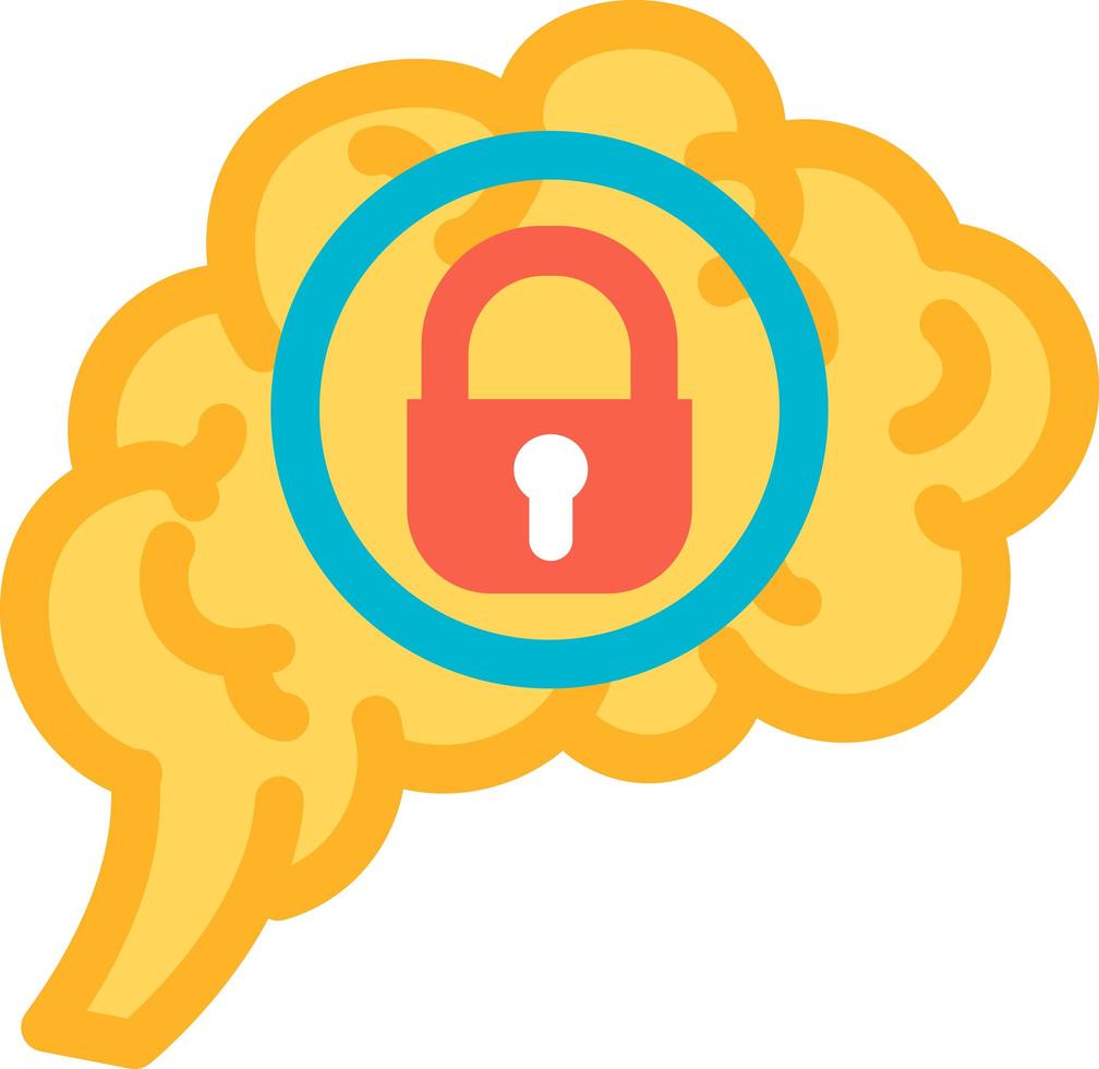 Introvert function of human brain icon vector 2863716 Vector Art at ...