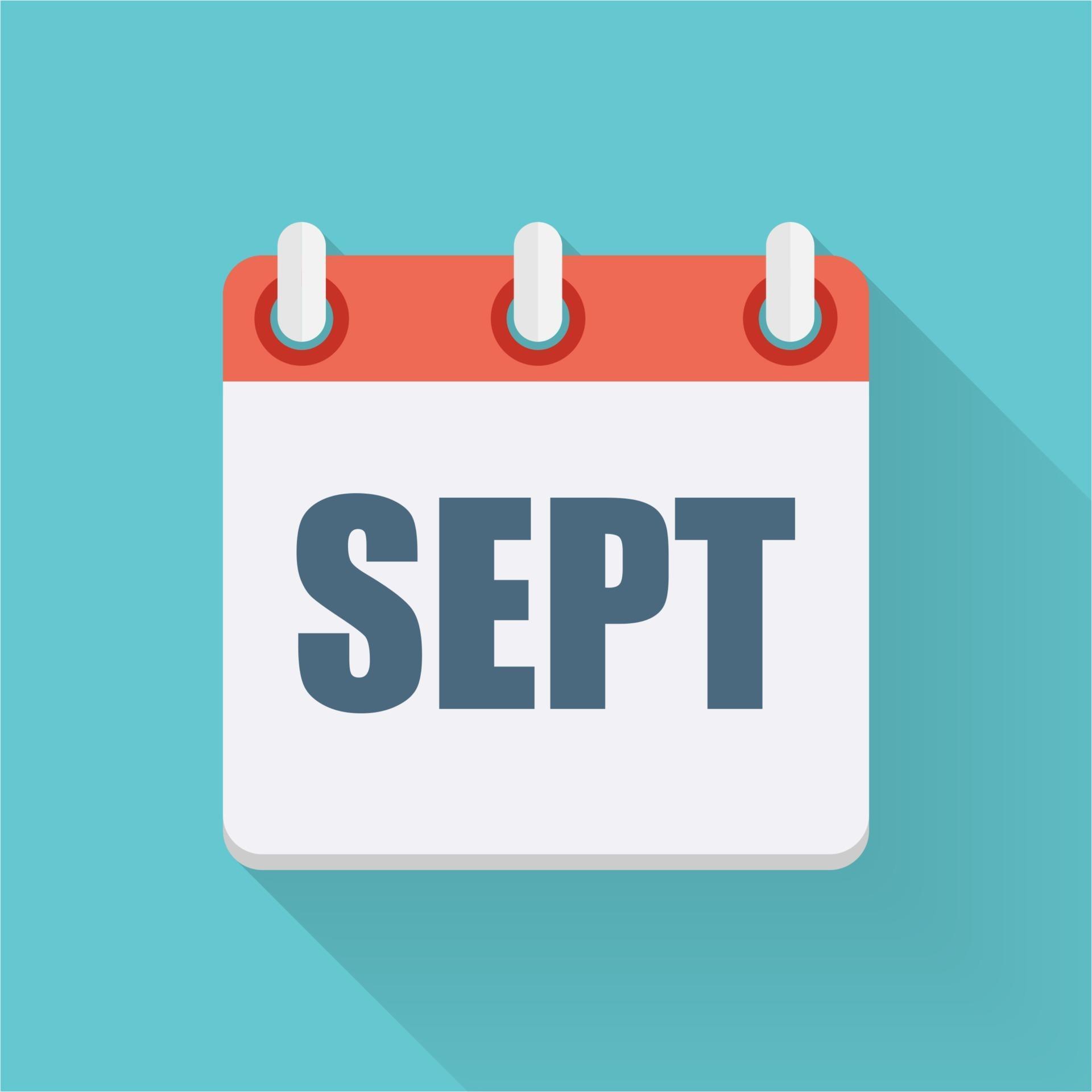 September Dates Flat Icon with Long Shadow. Vector Illustration 2868726 ... September Dates Flat Icon with Long Shadow. Vector Illustration 2868726 ...