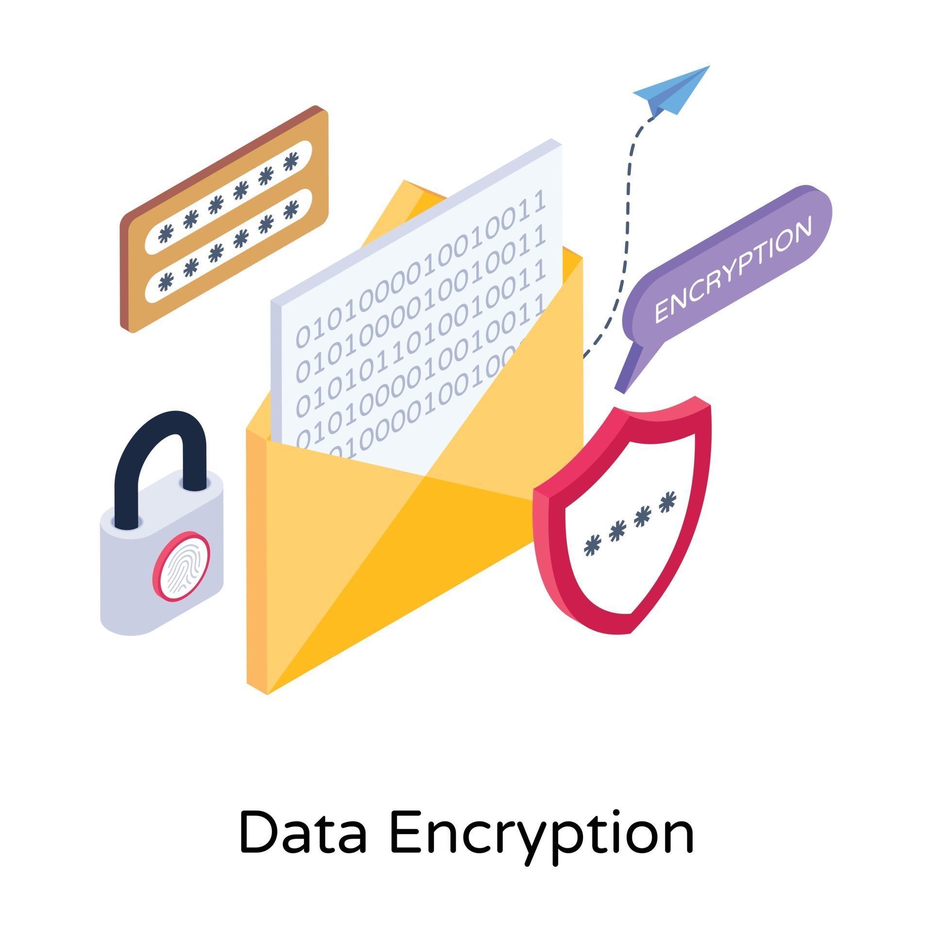 Data Security Encryption 2875921 Vector Art at Vecteezy