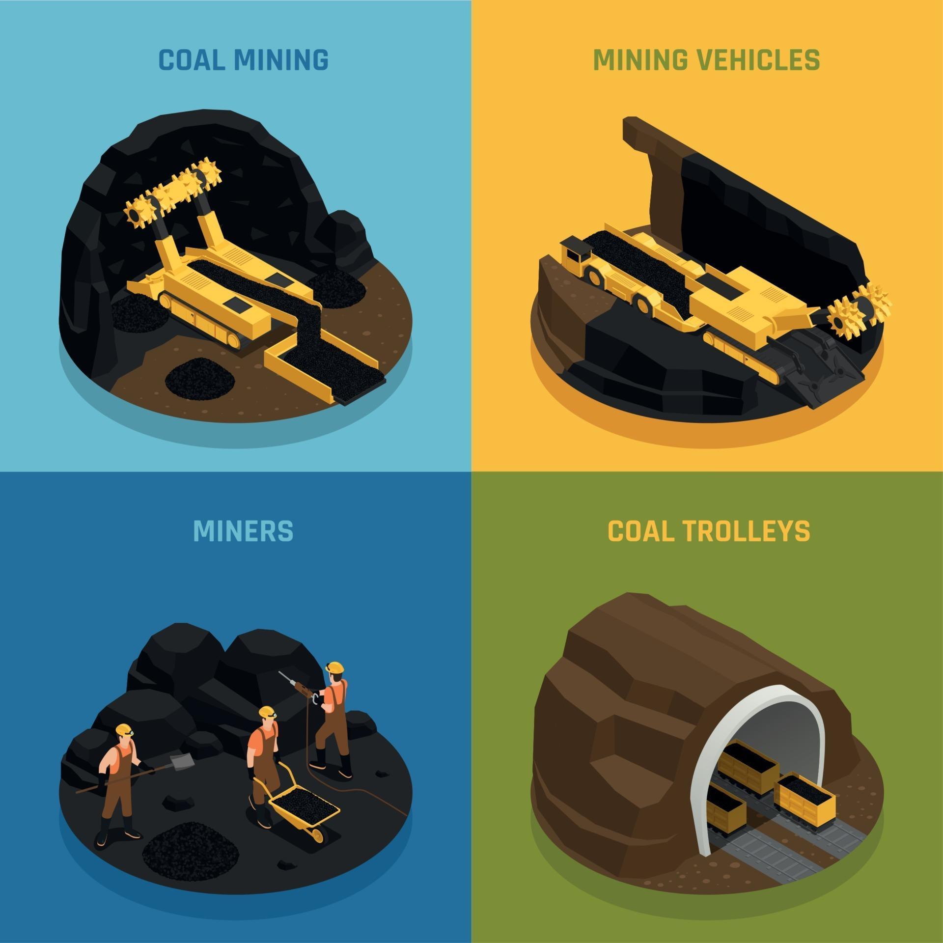 Coal Mining Isometric Design Concept Vector Illustration 2878872 Vector ... Coal Mining Isometric Design Concept Vector Illustration 2878872 Vector ...