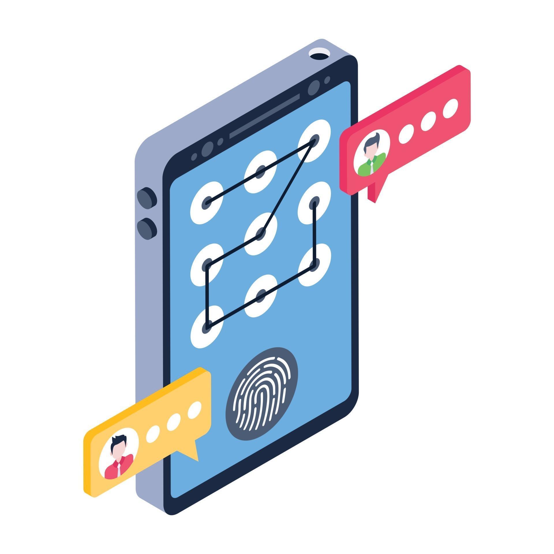 Mobile Pattern Lock 2886968 Vector Art at Vecteezy