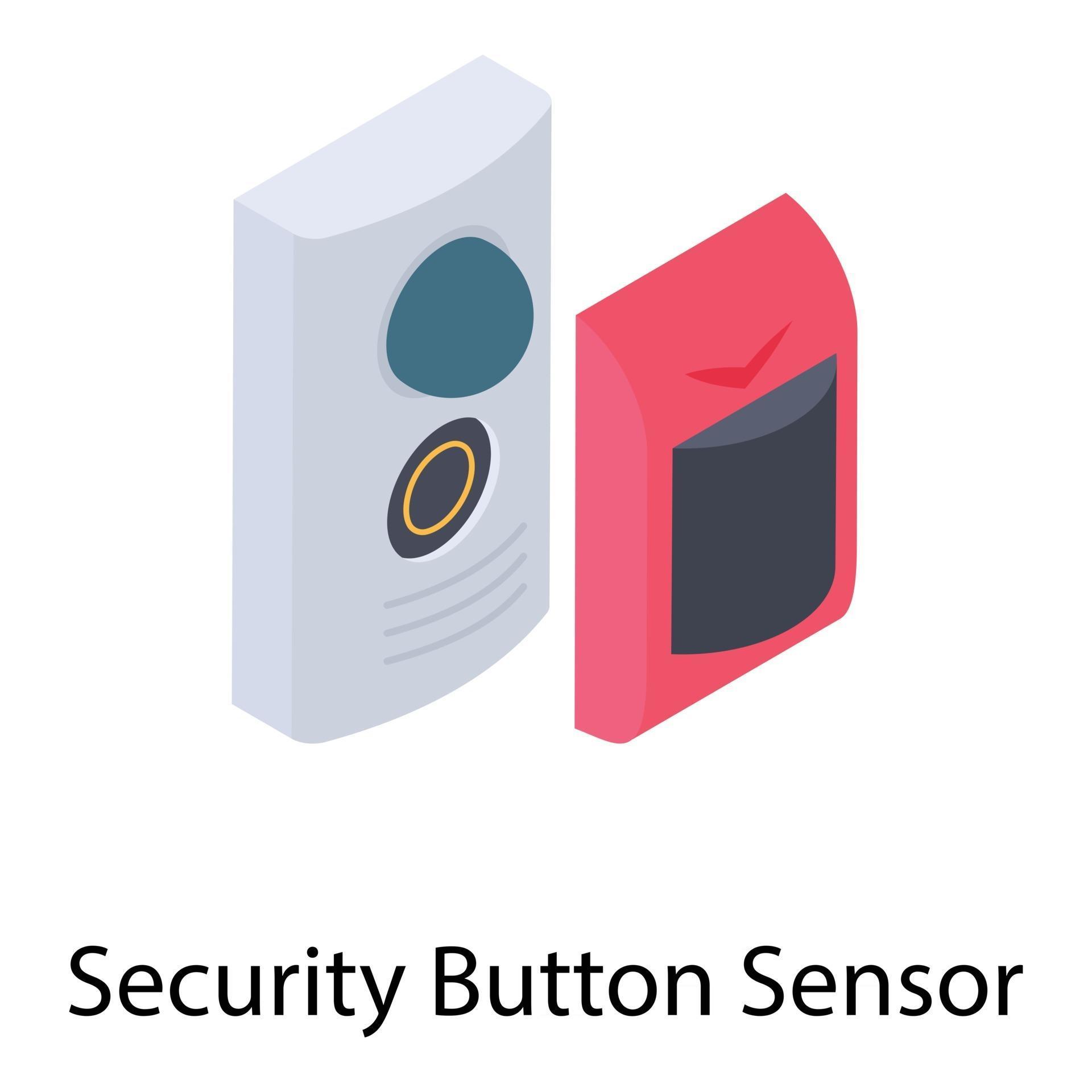 Security Button Sensor 2888461 Vector Art at Vecteezy