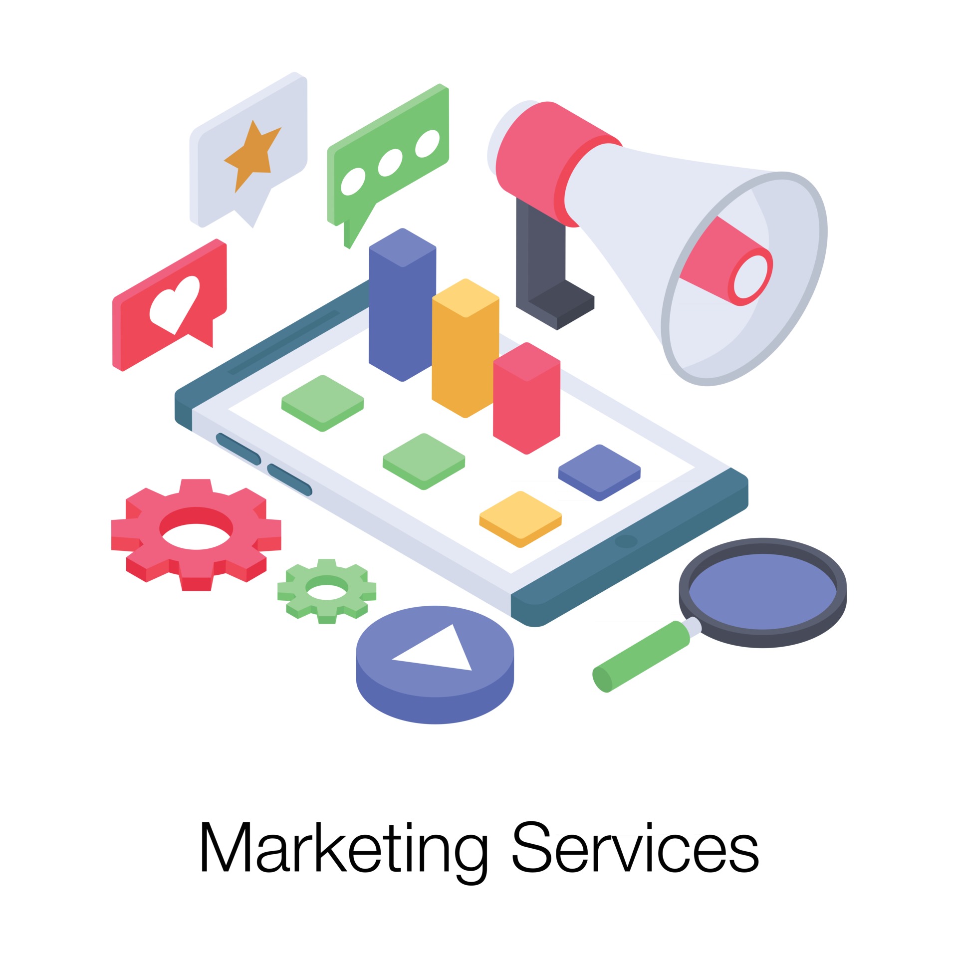Marketing Services Concepts 2888577 Vector Art at Vecteezy