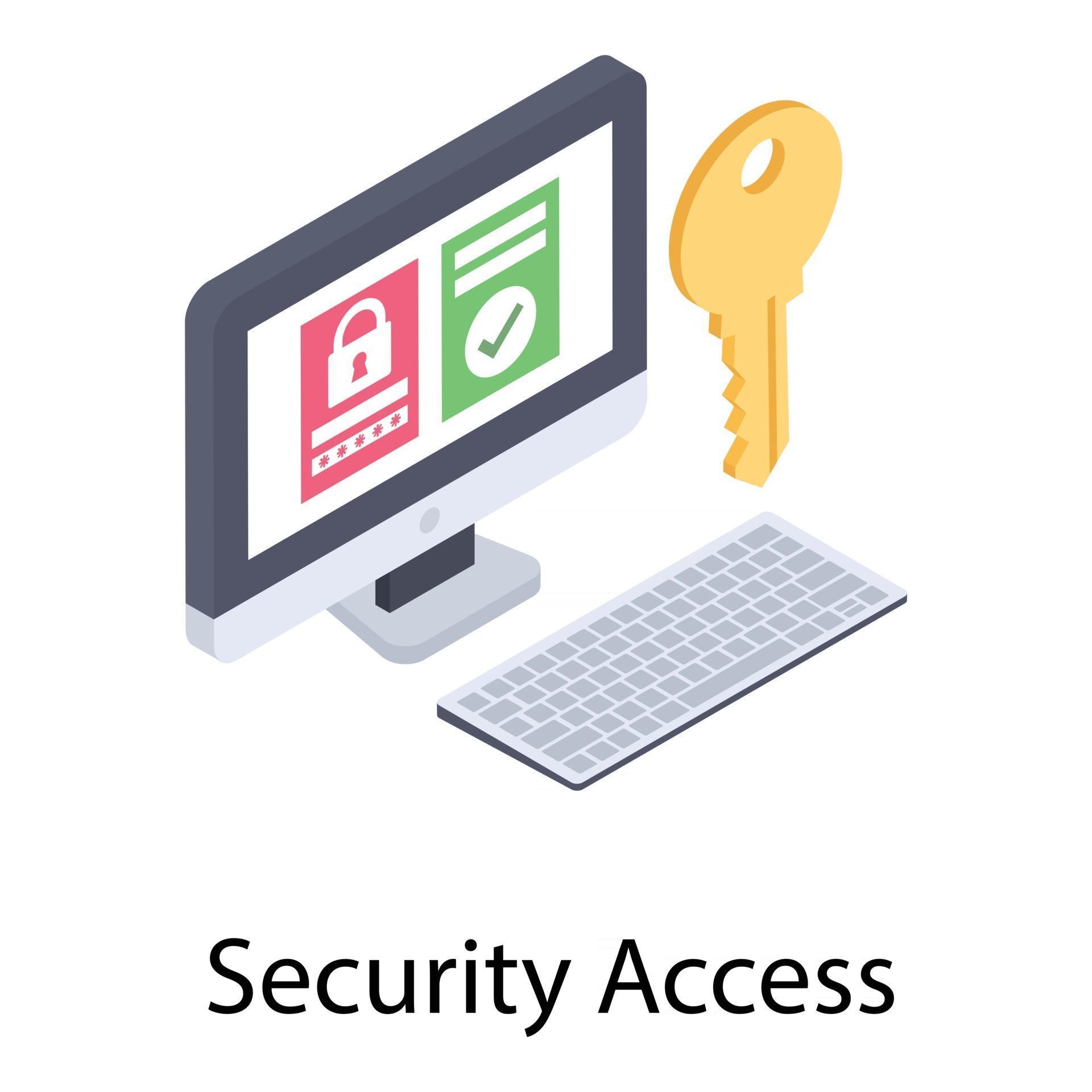 Security Access Concepts 2888660 Vector Art at Vecteezy