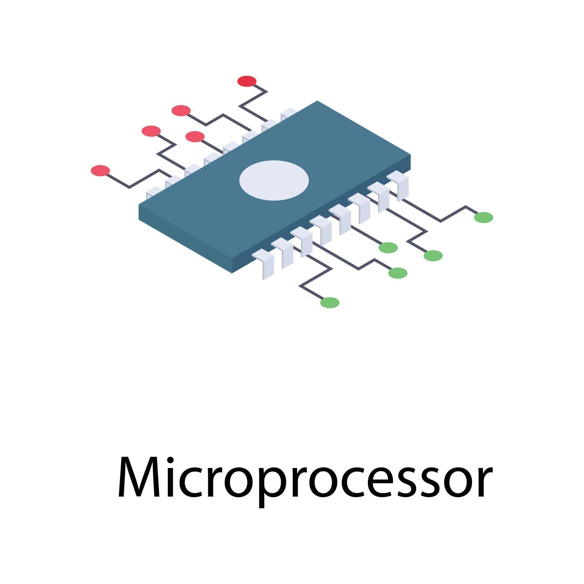 Microprocessor Chip Concepts 2888710 Vector Art at Vecteezy