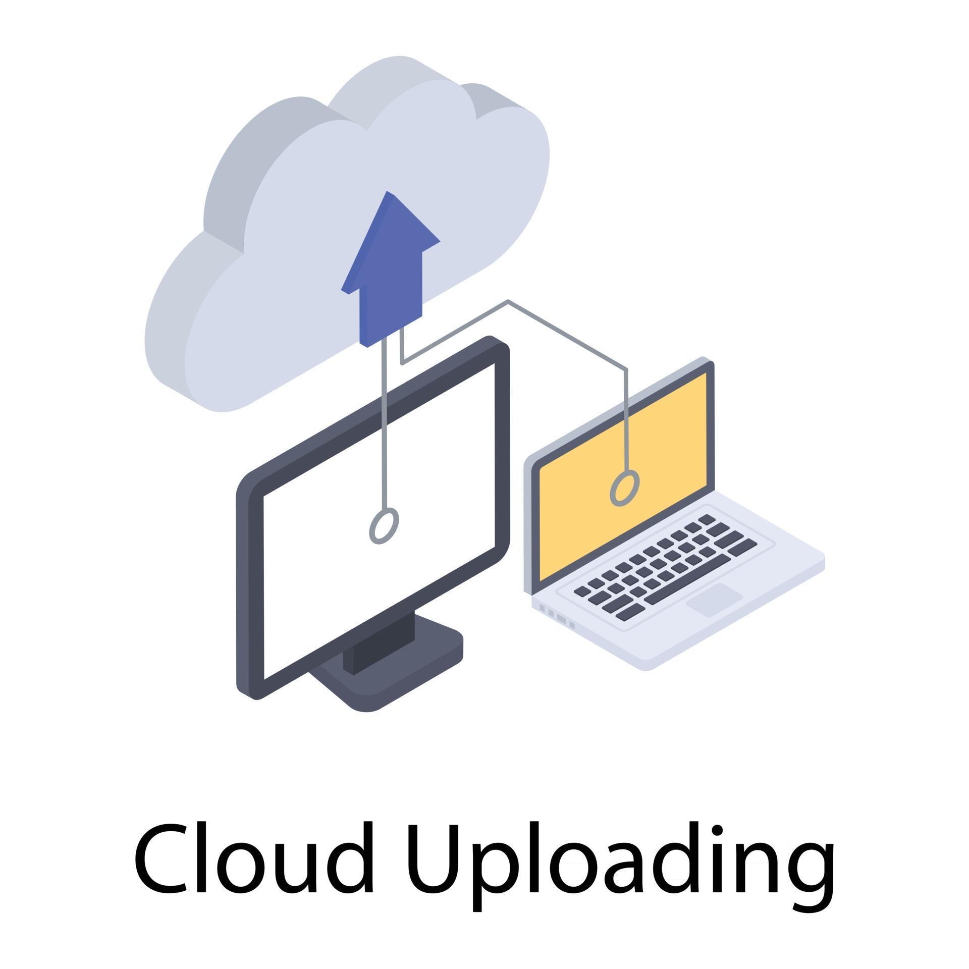 Cloud Data Uploading 2888768 Vector Art at Vecteezy