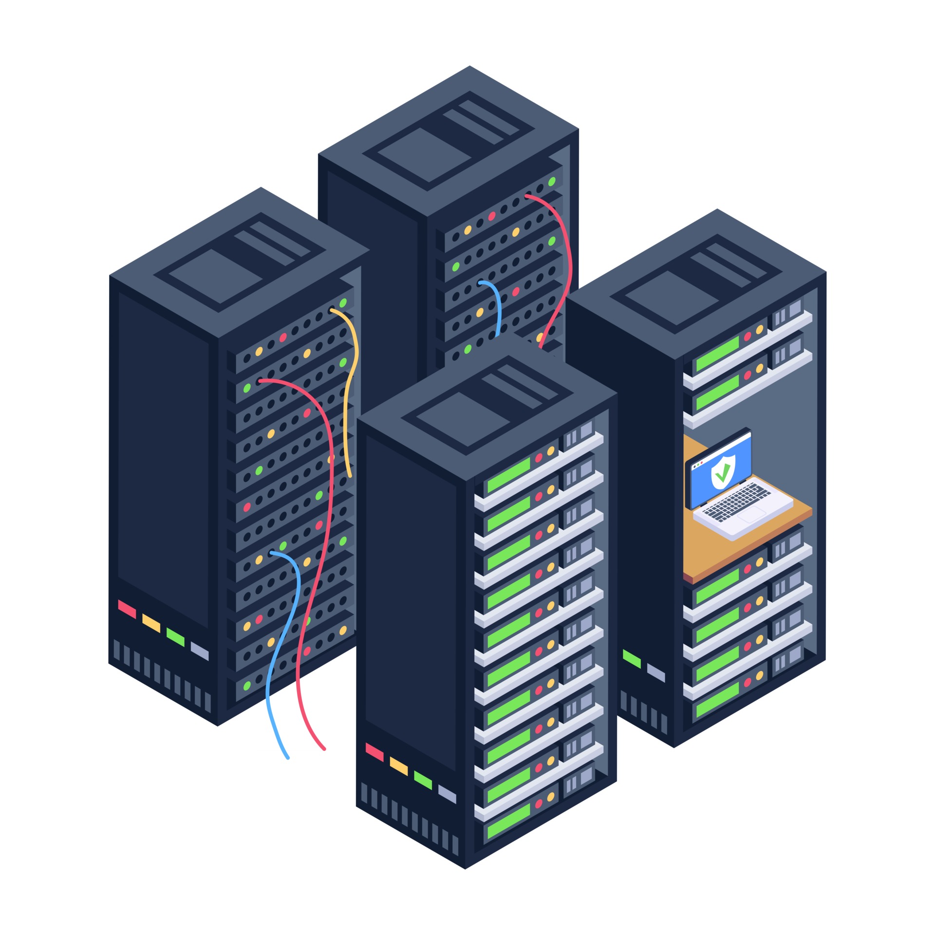 Database Servers and centers 2896532 Vector Art at Vecteezy