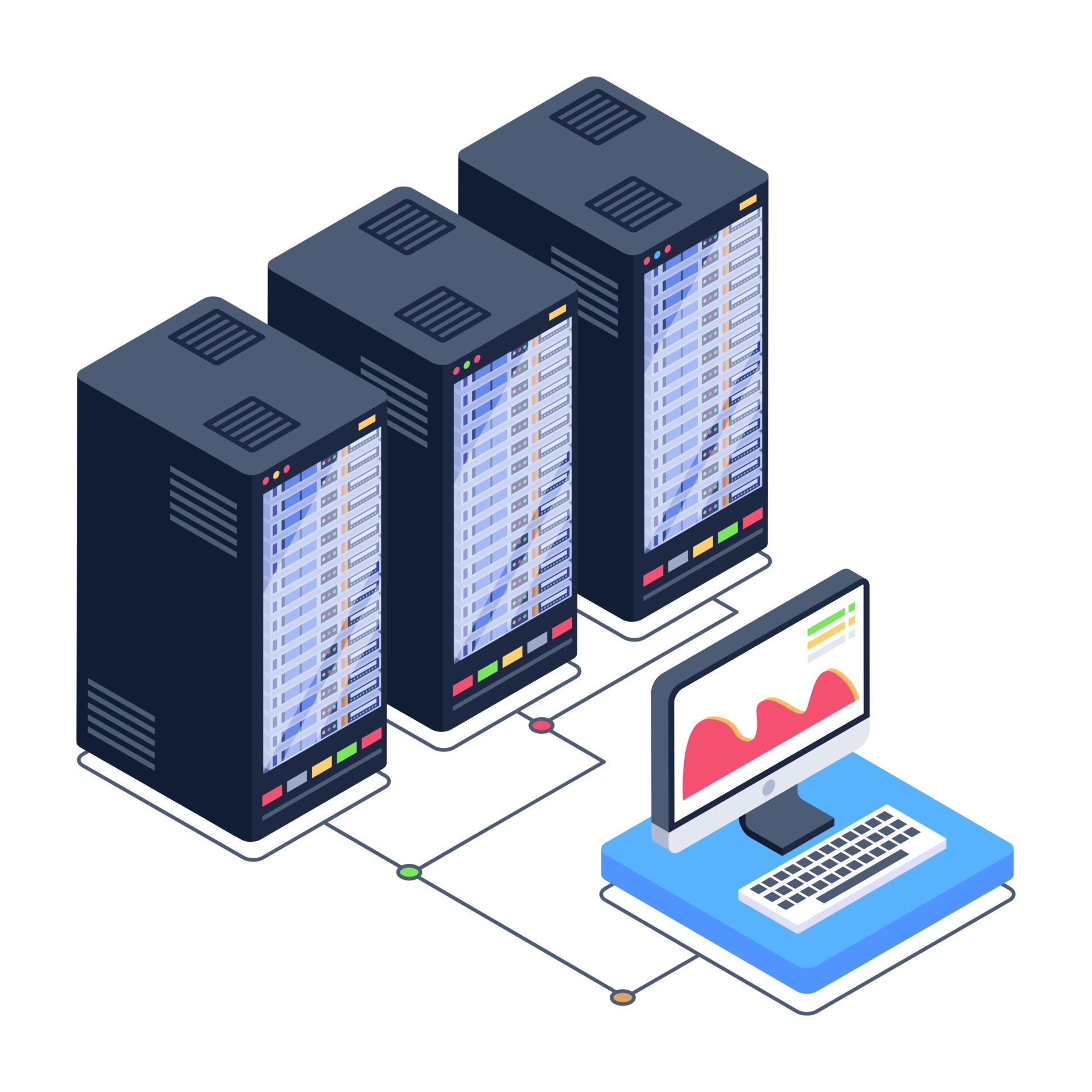 Database Display System 2896600 Vector Art at Vecteezy