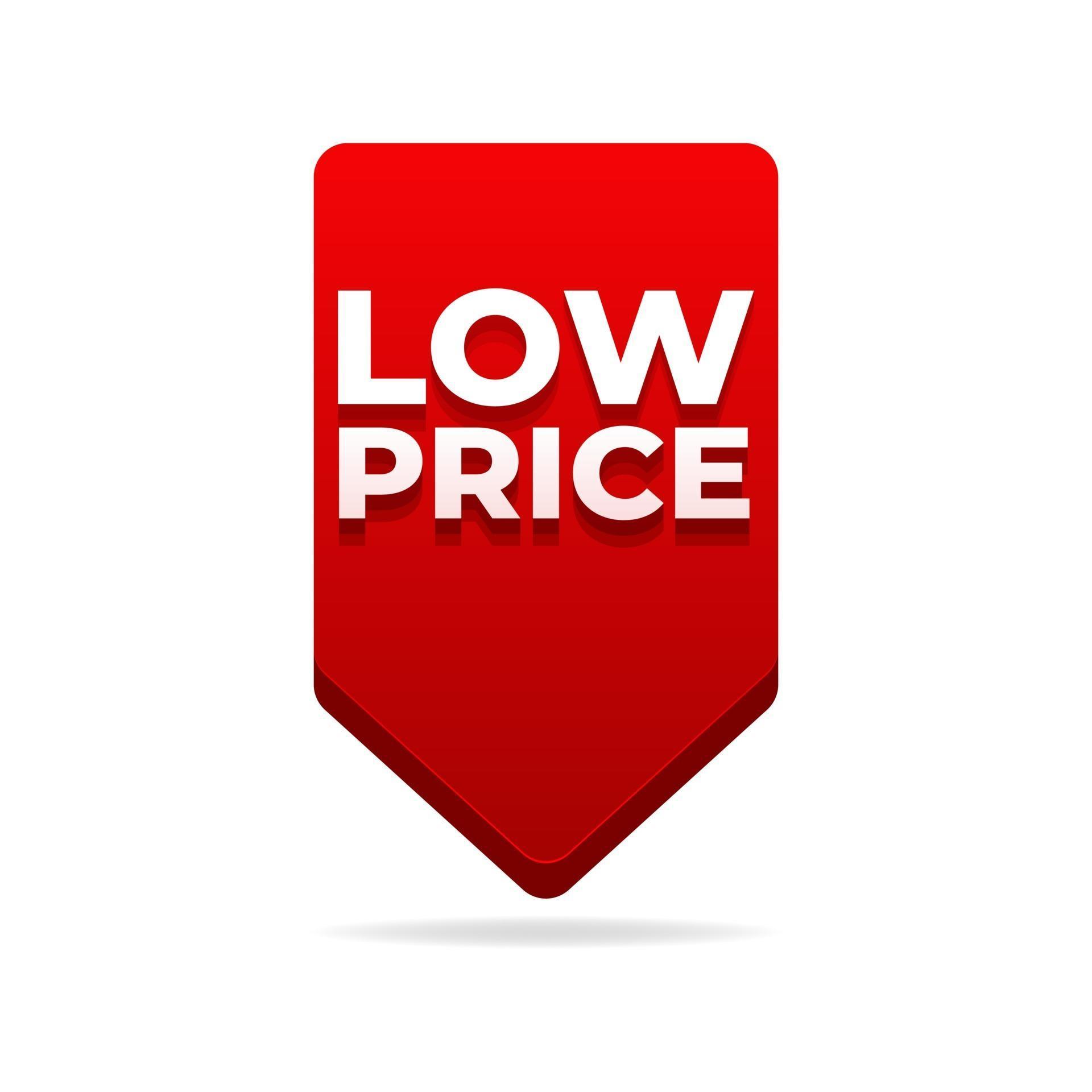 Low price pin label sign. 2898318 Vector Art at Vecteezy