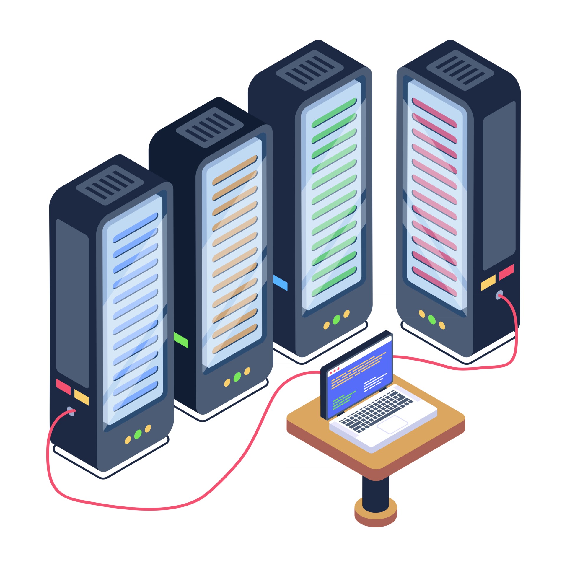 Server Data Display 2902035 Vector Art at Vecteezy