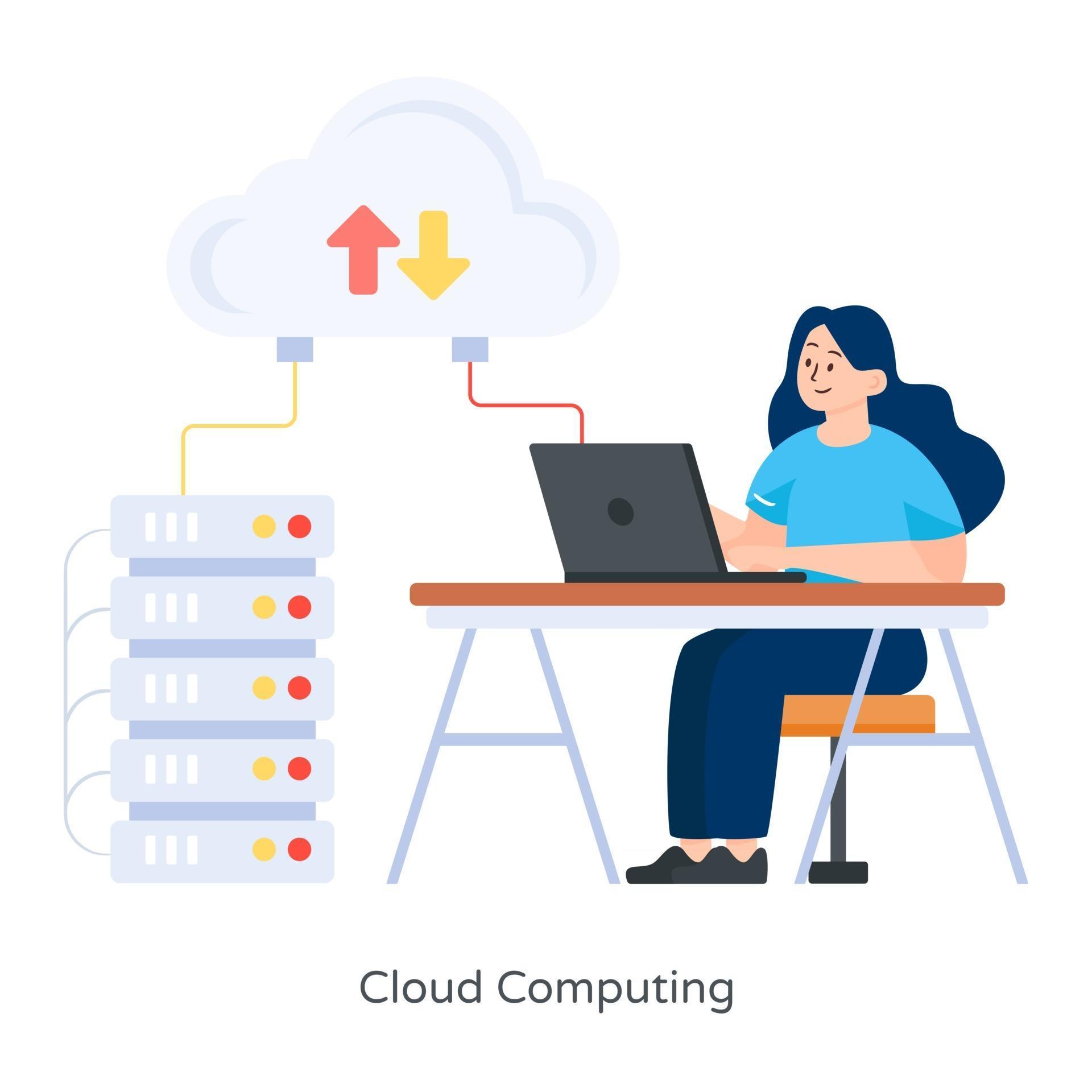 datos de computación en la nube 2902425 Vector en Vecteezy