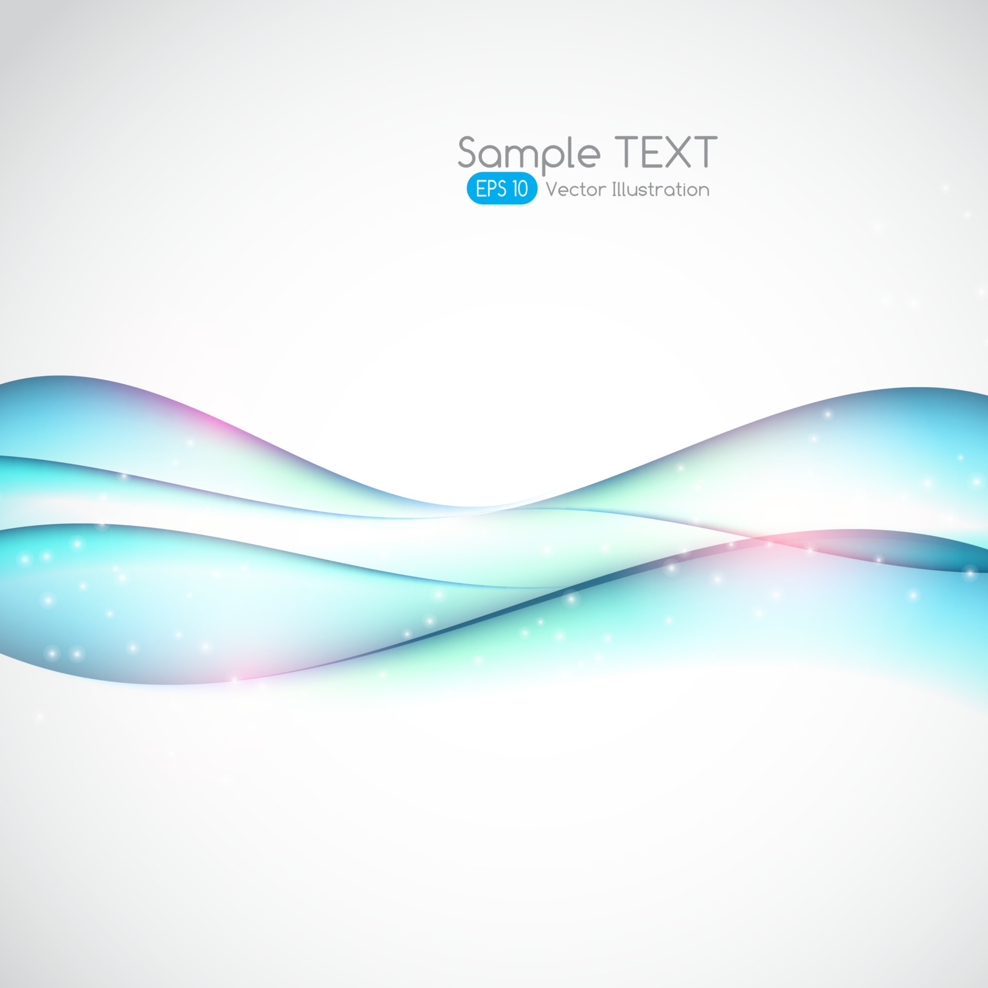 Abstract Wave Set on White Background. Vector Illustration. 2904143 ...
