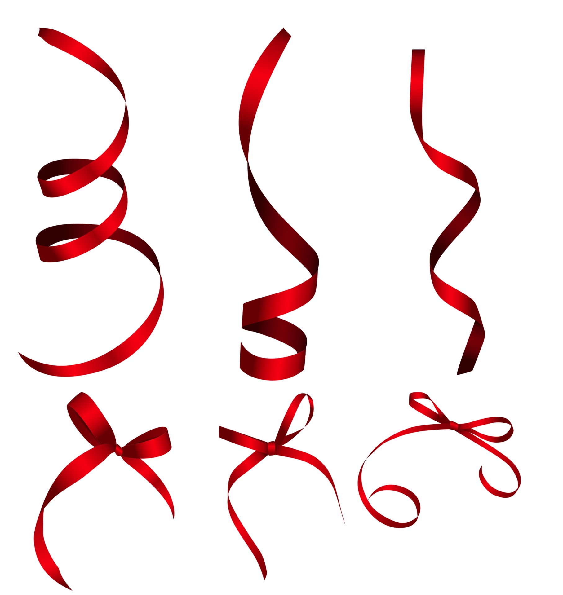 Red Ribbon and Bow Set For Your Design. Vector illustration 2904473 ...