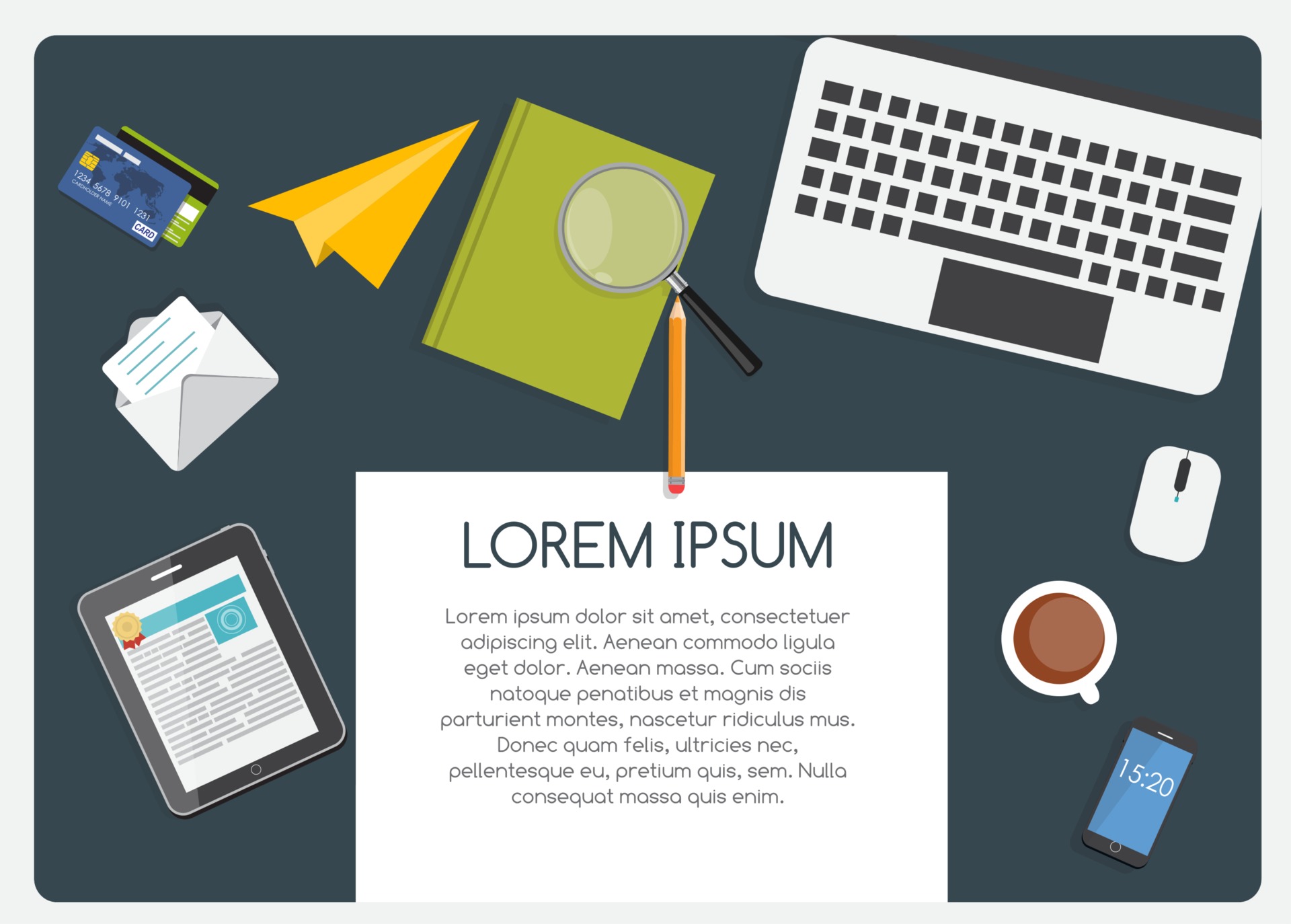 Abstract Background on Business Theme with Empty Place for Your Text ...