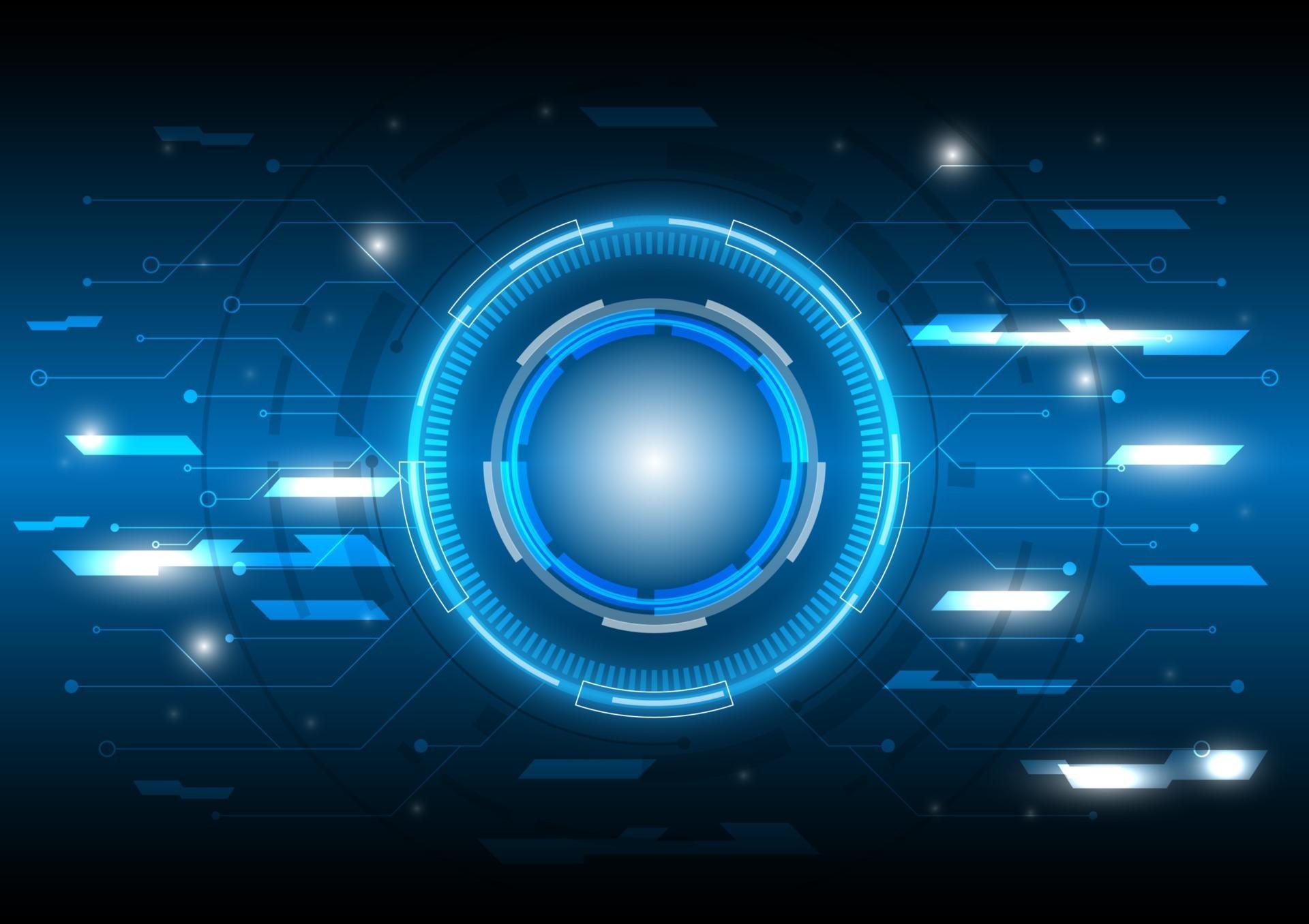 Lines and dots. Futuristic Sci-Fi glowing HUD circuit. Abstract hi-tech ... Lines and dots. Futuristic Sci-Fi glowing HUD circuit. Abstract hi-tech ...