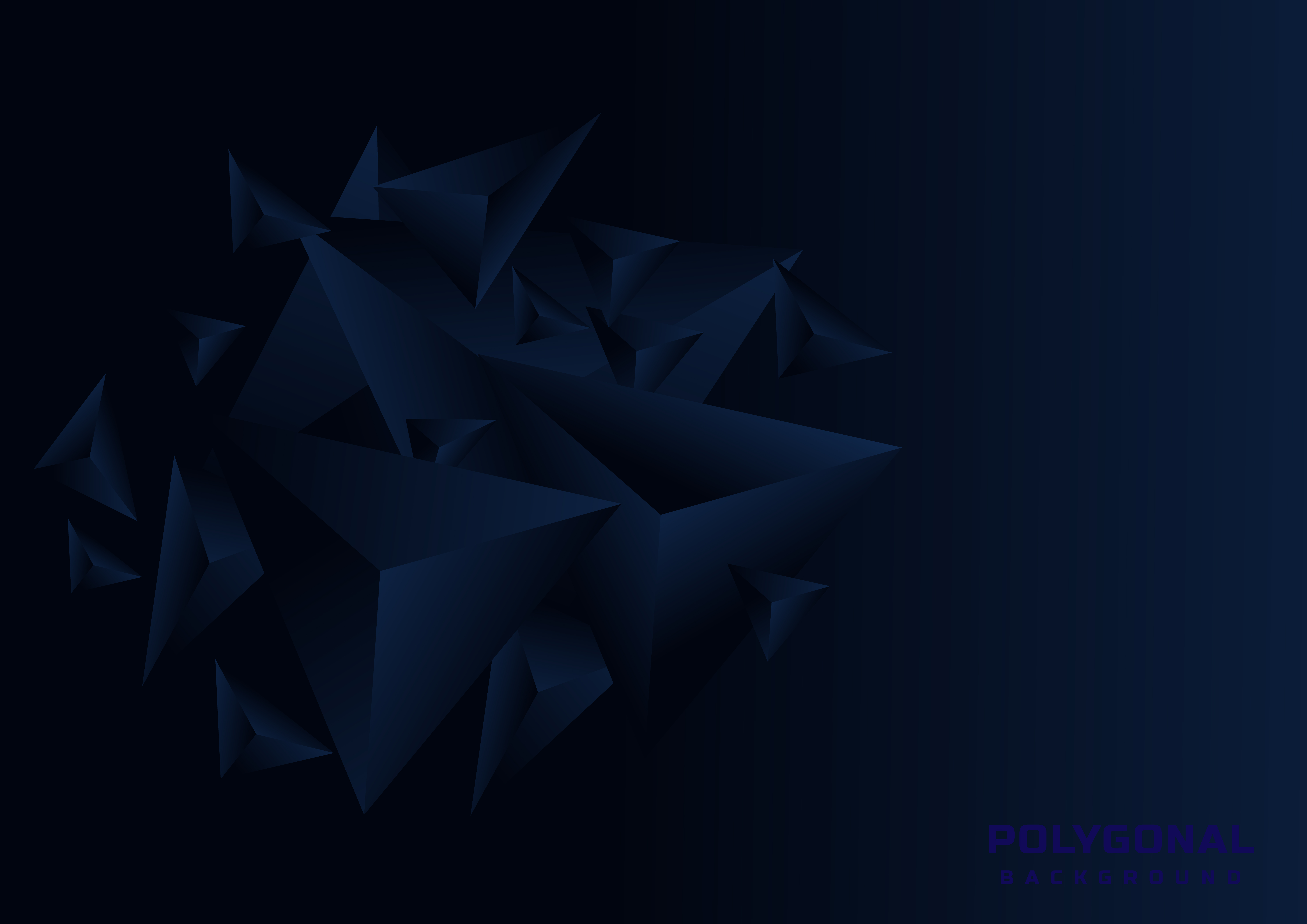 Abstract dark blue geometric polygonal background. 2909679 Vector Art ...