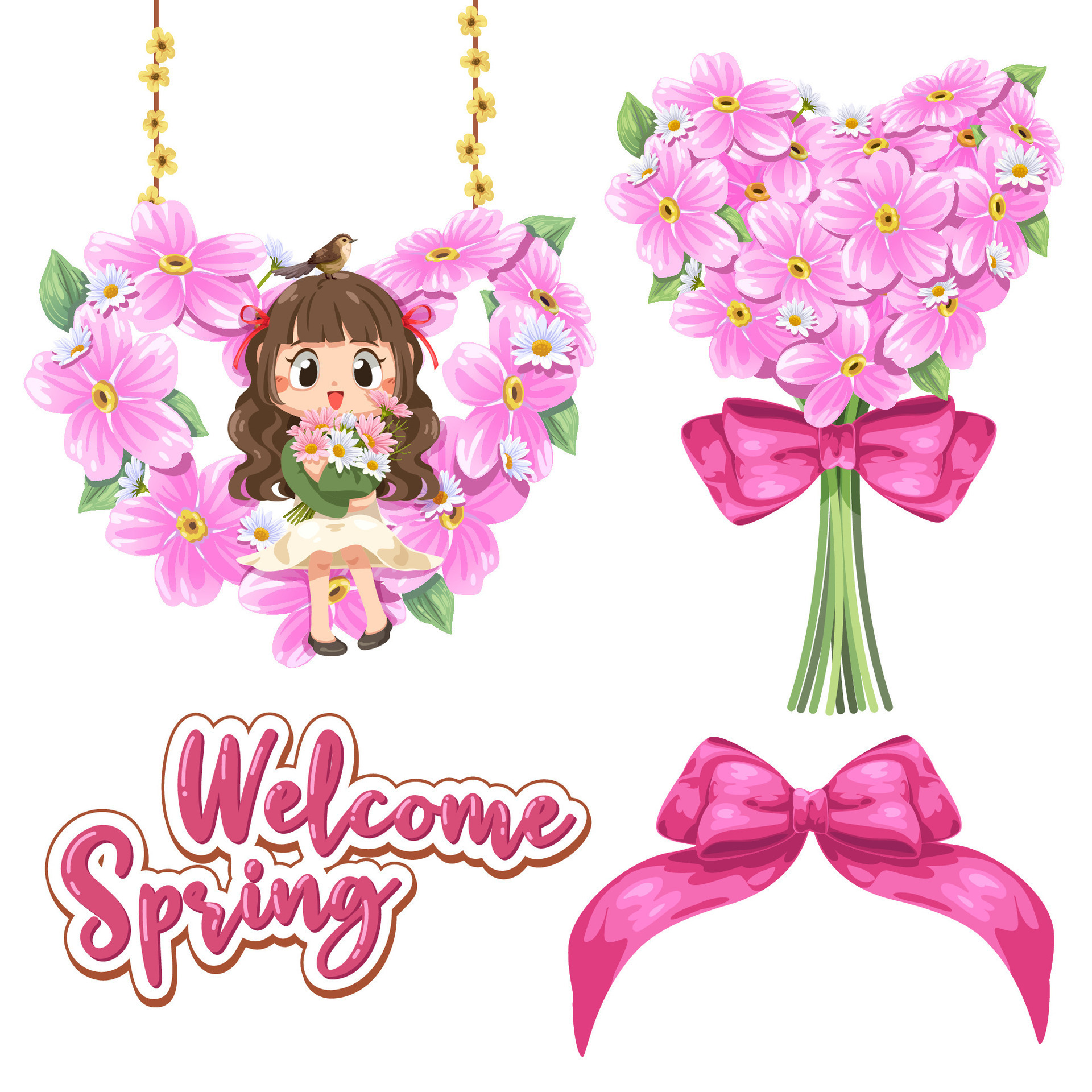 beautiful spring background 2918316 Vector Art at Vecteezy