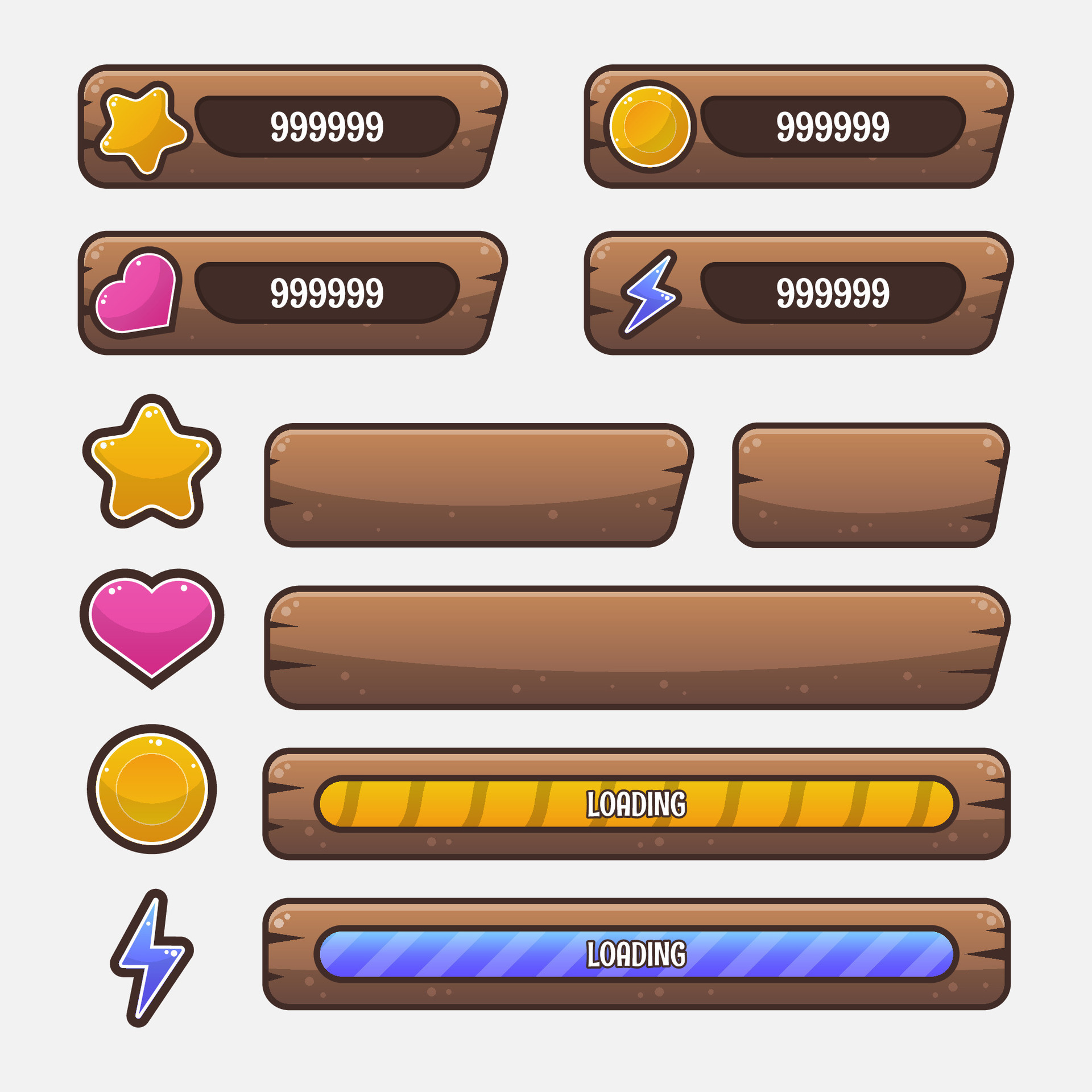 Vector game template gui kit. Interface button elements 2920895 Vector ... Vector game template gui kit. Interface button elements 2920895 Vector ...