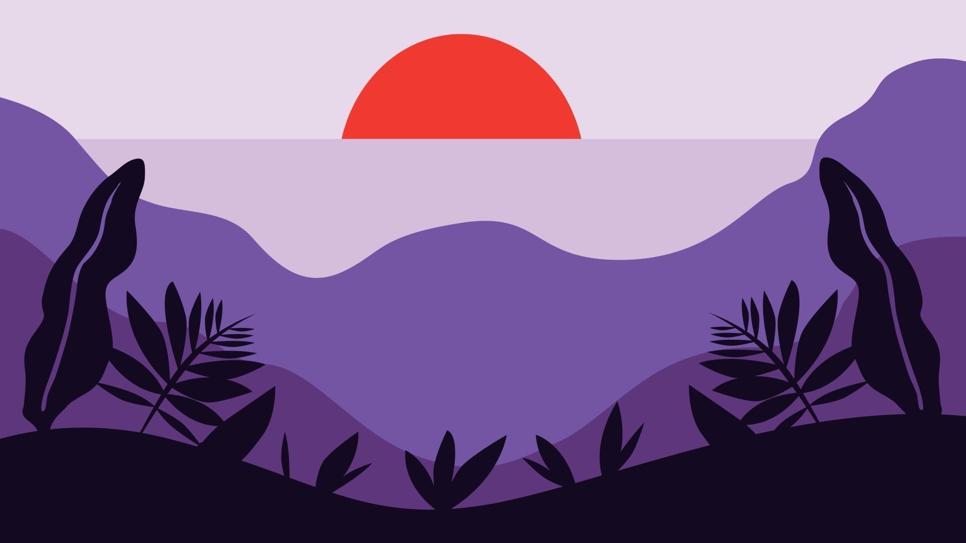 Abstract sunset landscape background 2924809 Vector Art at Vecteezy