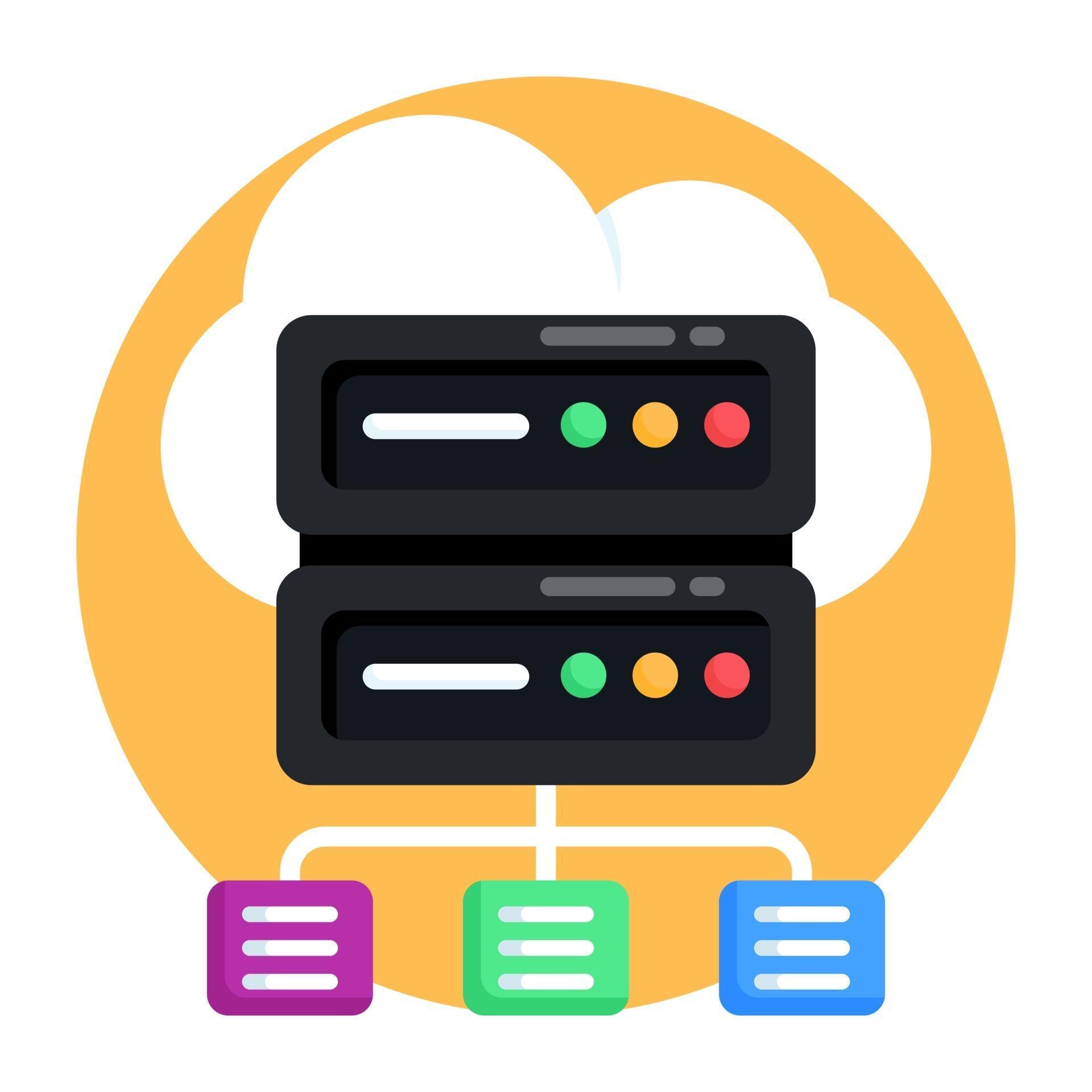 Database and Server 2925242 Vector Art at Vecteezy