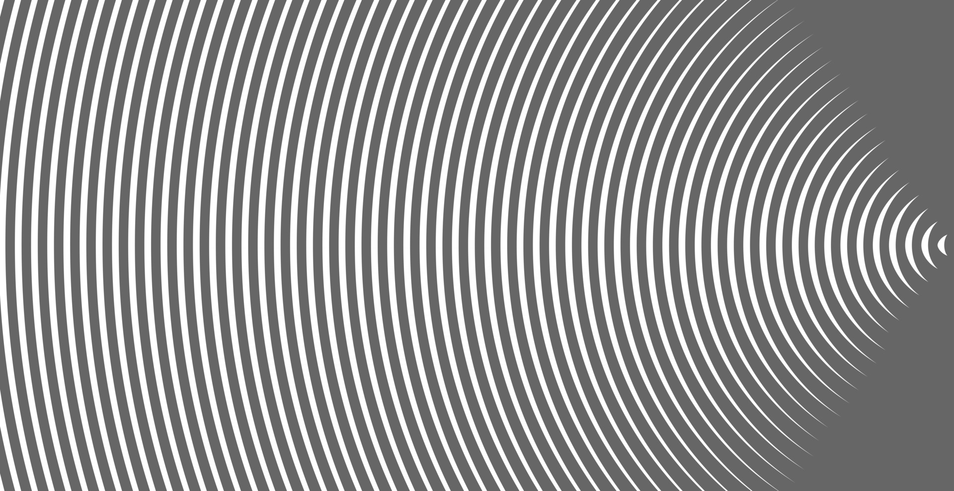 Abstract Vector Circle Halftone Black Background Gradient Retro Line Pattern Design Monochrome