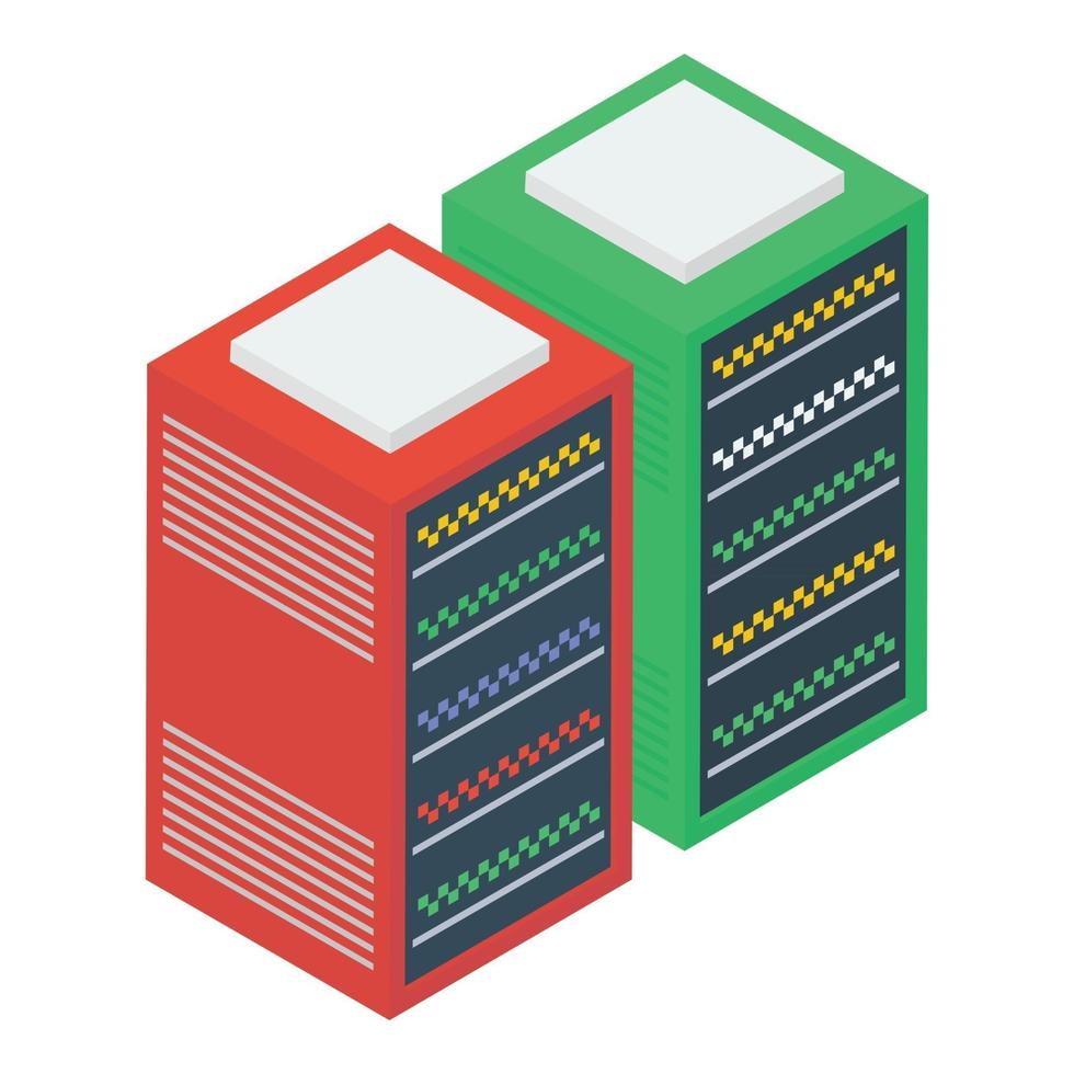 Data Server Rack 2927705 Vector Art at Vecteezy