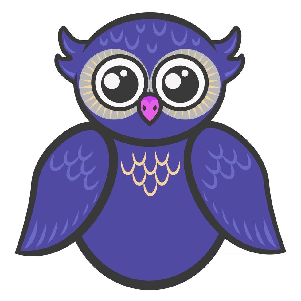 Cute Purple Owl
