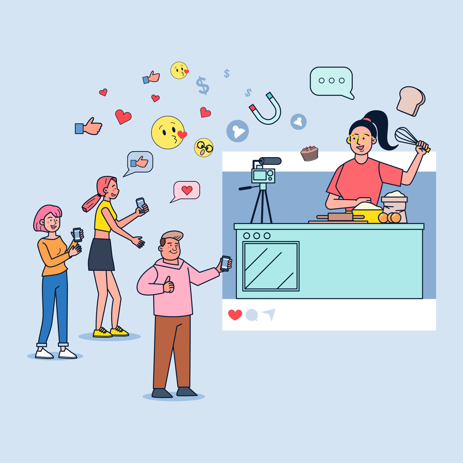 Livestream selling illustration vector. 2928447 Vector Art at Vecteezy Livestream selling illustration vector. 2928447 Vector Art at Vecteezy