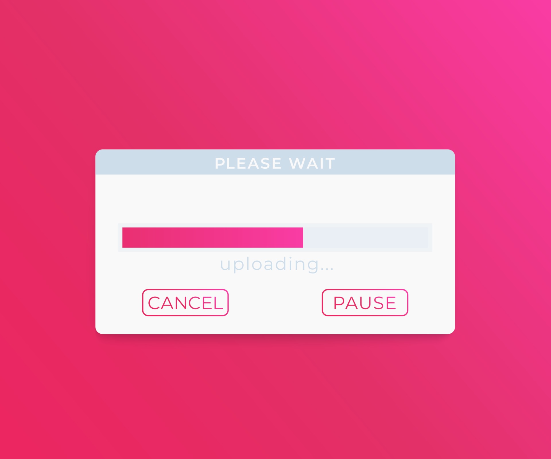 Upload window with progress bar, vector interface design 2929051 Vector ...