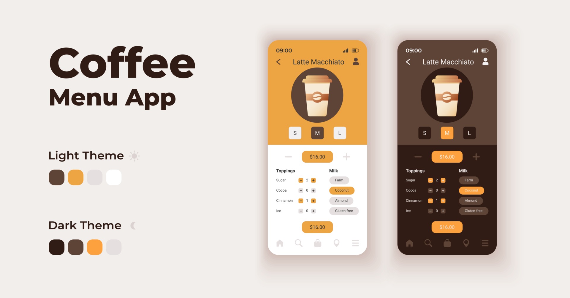 Coffee menu cartoon smartphone interface vector templates set. Mobile ... Coffee menu cartoon smartphone interface vector templates set. Mobile ...
